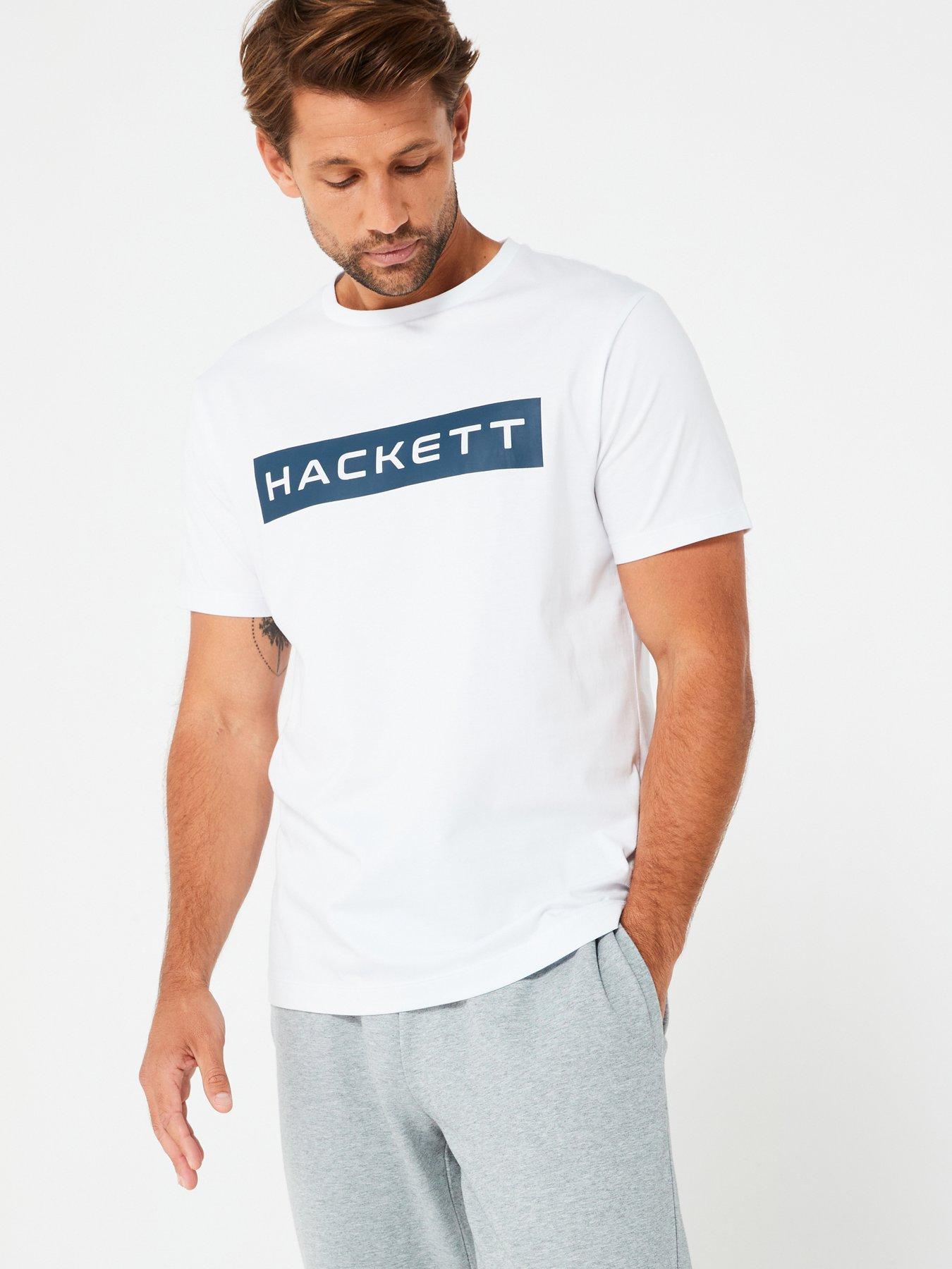 Hackett Essential Chest Box Logo T-Shirt - White | Very