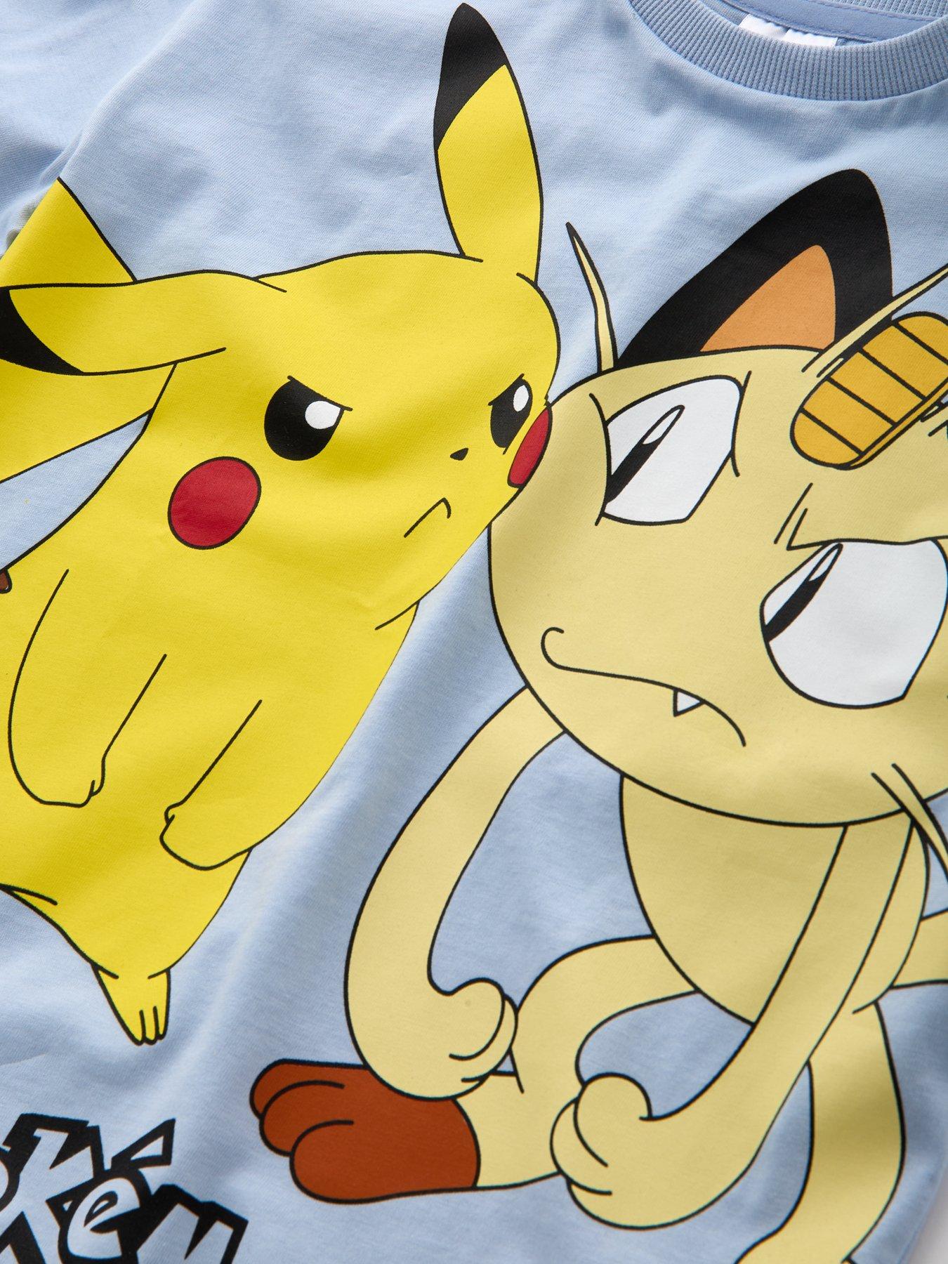Pokemon Pikachu And Meowth T-Shirt - Blue | Very