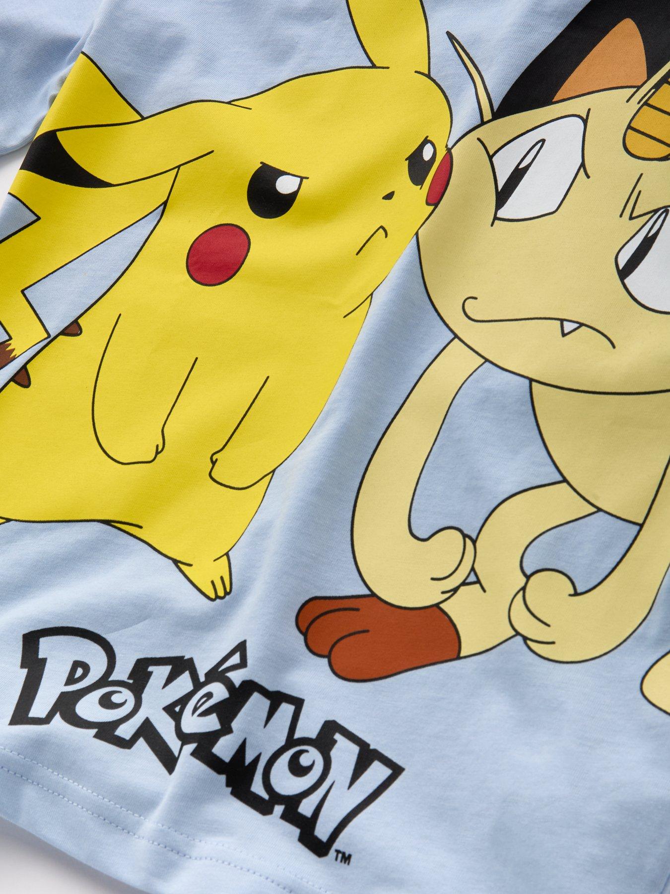 Pokemon Pikachu And Meowth T-Shirt - Blue | Very