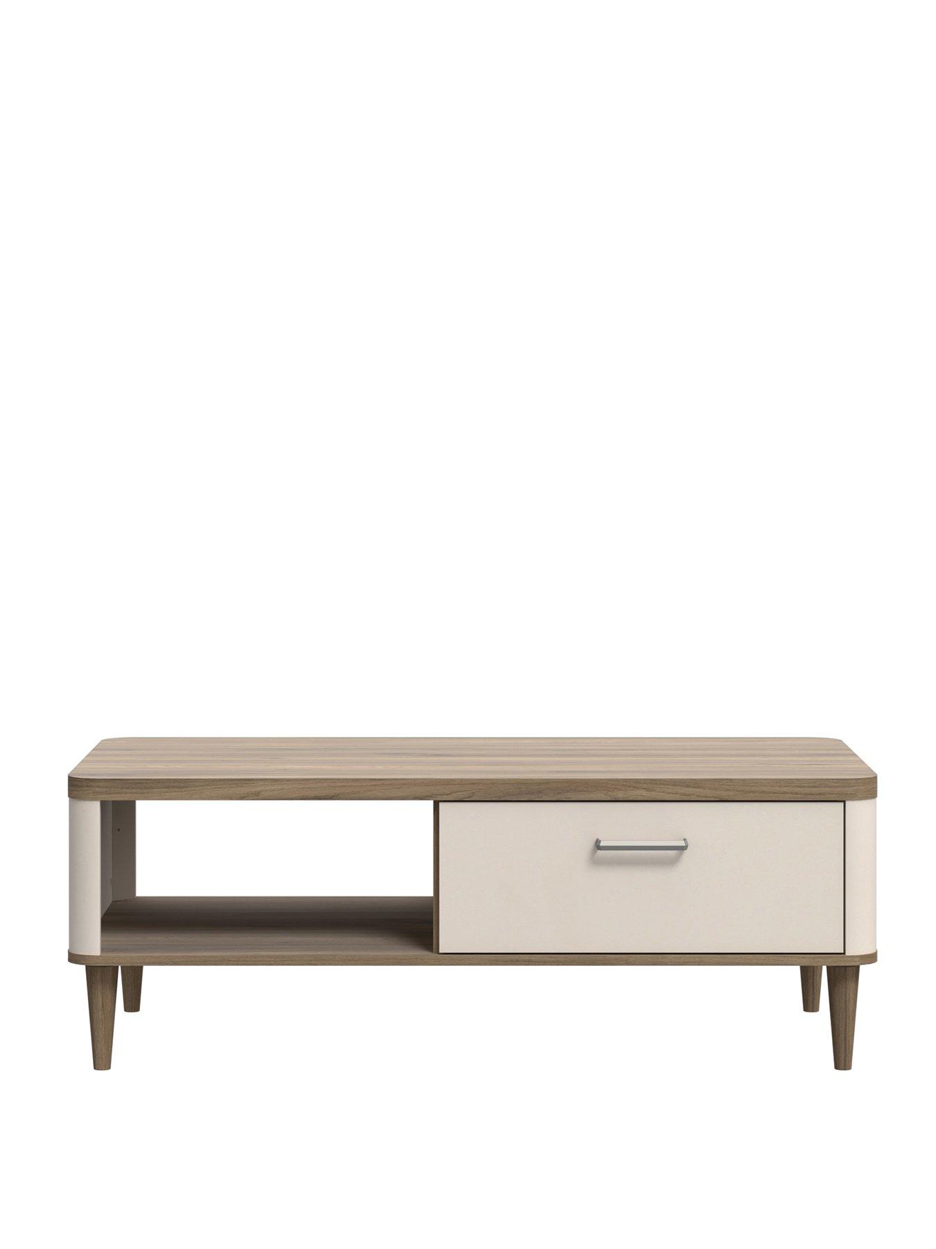 Lacetti Coffee Table - Cream/Oak | Very