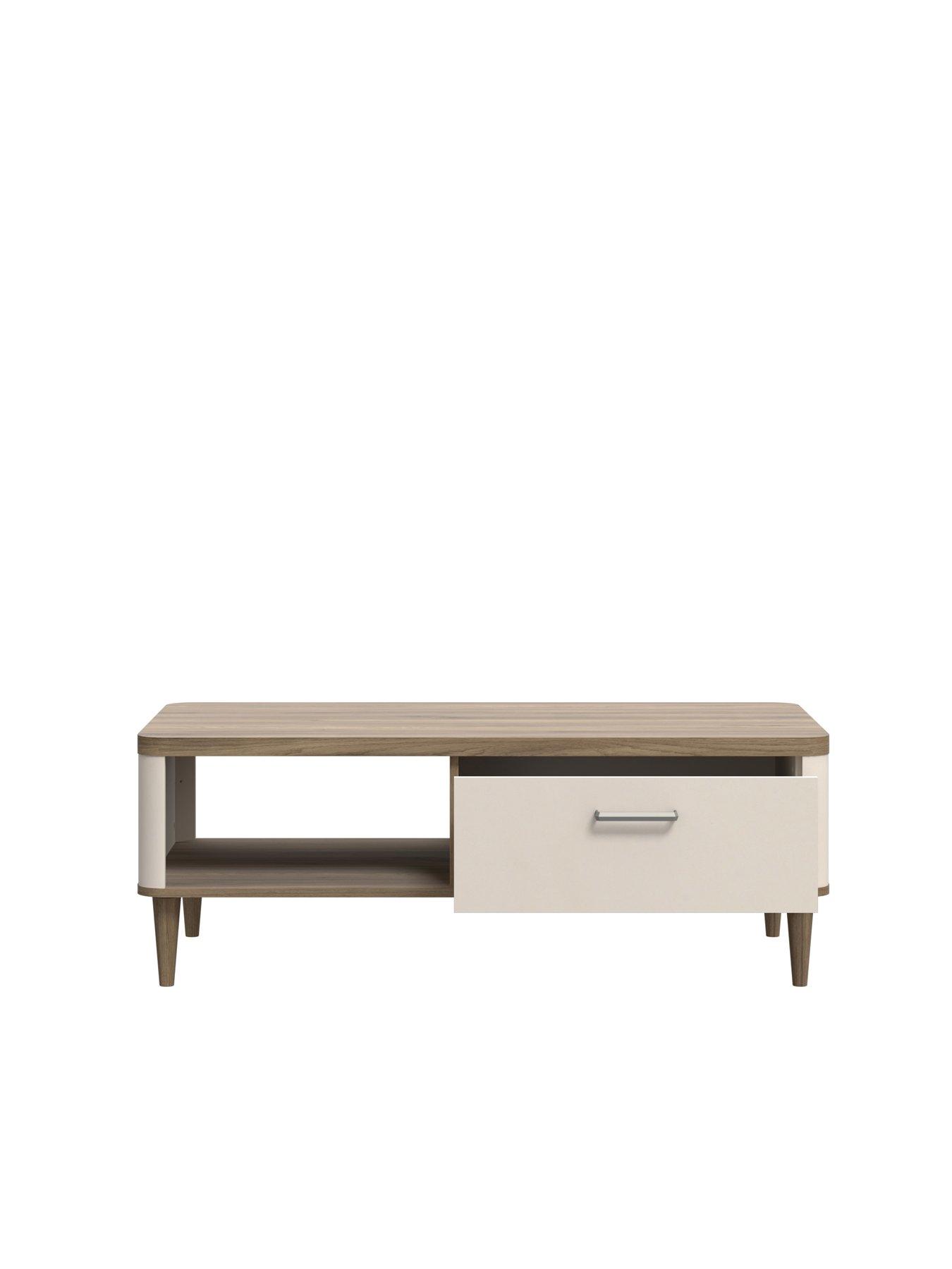 Lacetti Coffee Table - Cream/Oak | Very