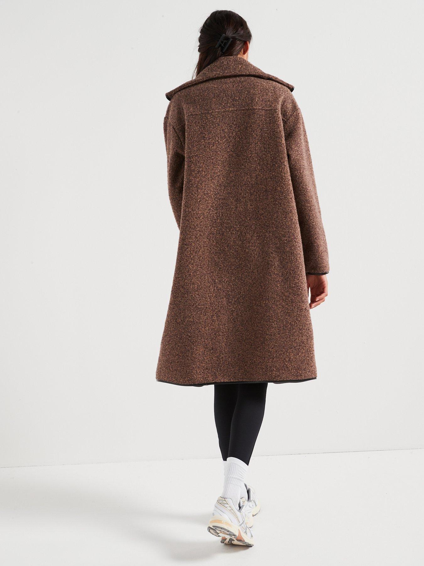 V by Very Longline Zip Through Sherpa Fleece Jacket | Very