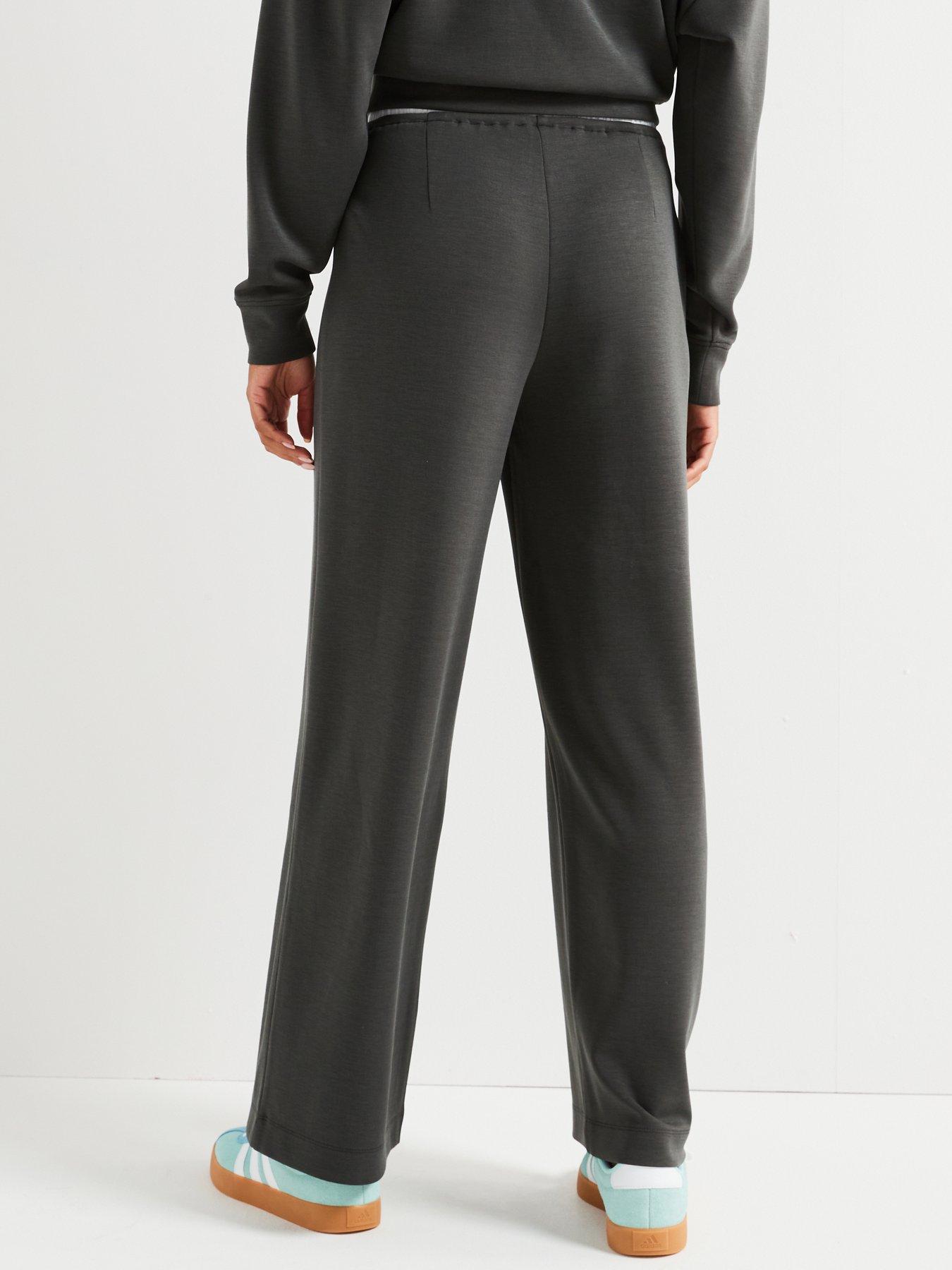 V by Very Premium Modal Wide Leg Trouser Co Ord - Charcoal | Very