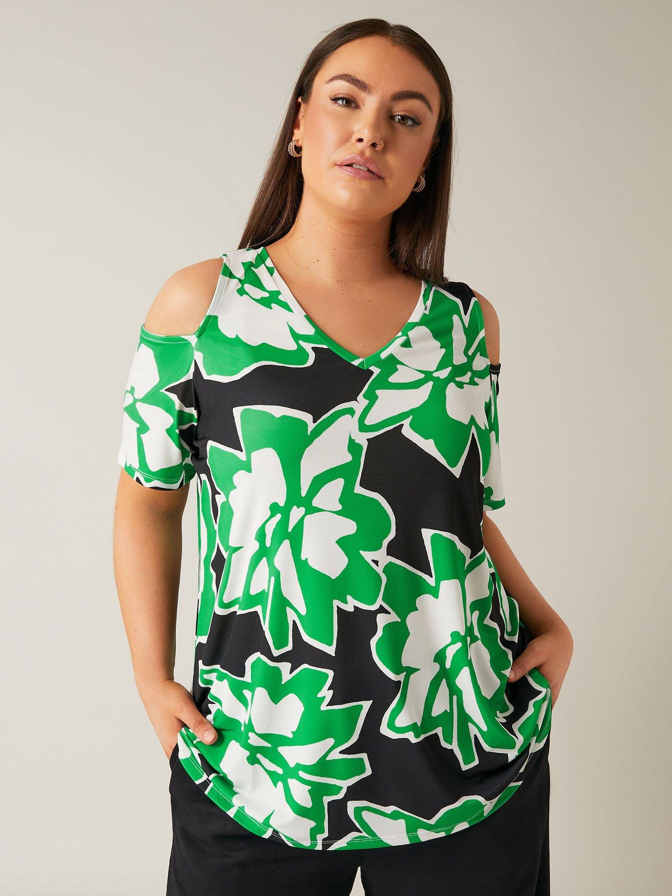 Evans Cold Shoulder Top - Black | Very