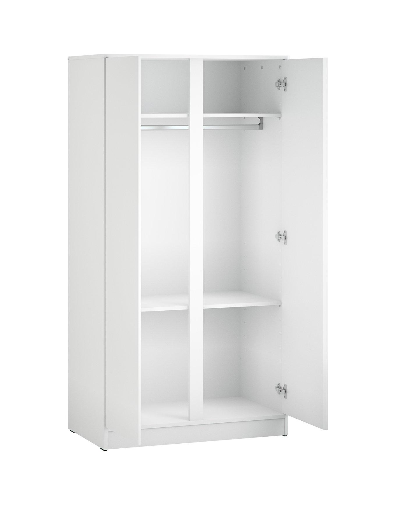 Little Acorns Kiko Double Wardrobe - White | Very