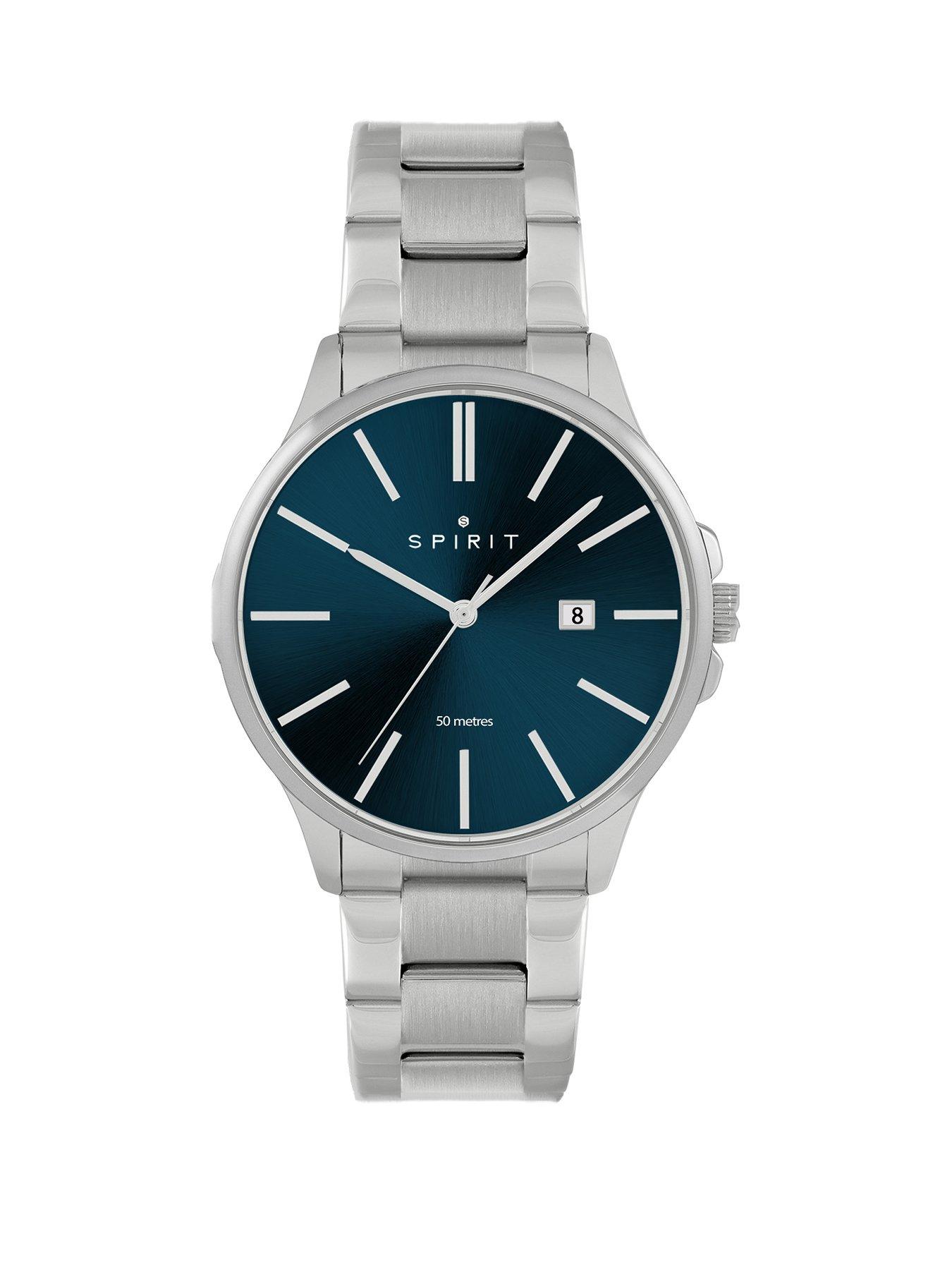 Spirit Gents Classic Polished Silver Bracelet Watch | Very