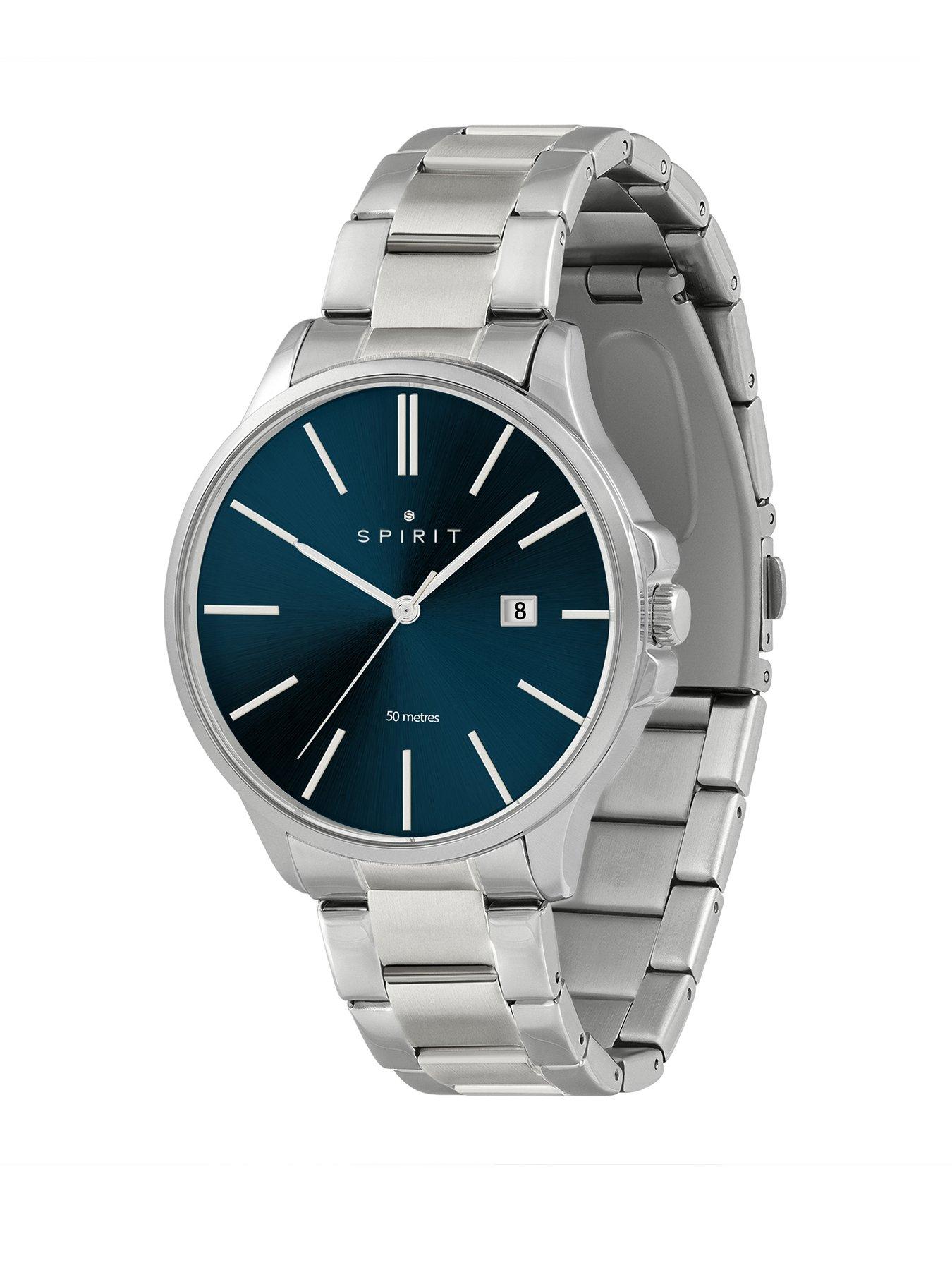 Spirit Gents Classic Polished Silver Bracelet Watch | Very