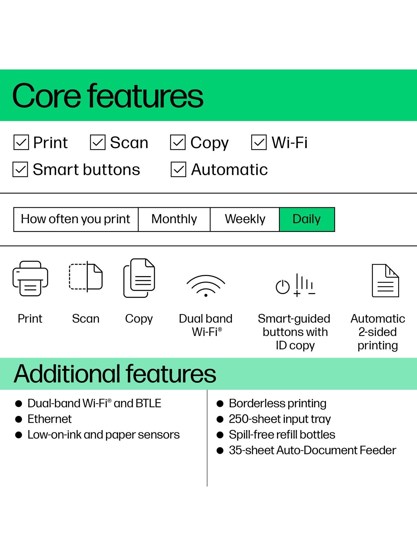 HP Smart Tank 7305 Wireless All-in-One Colour Printer with up to 3 ...