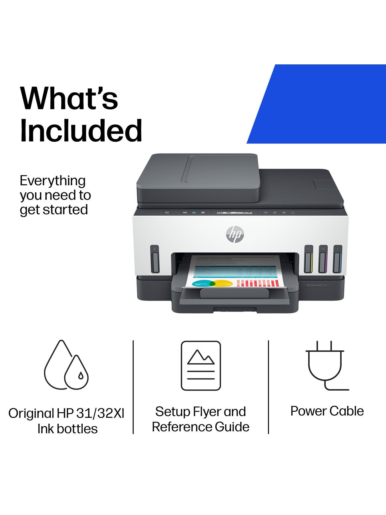 HP Smart Tank 7305 Wireless All-in-One Colour Printer with up to 3 ...