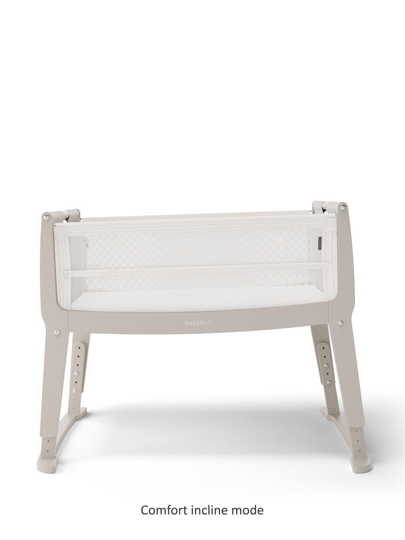 Snuz SnuzPod Studio Bedside Crib - Oslo Light Grey | Very