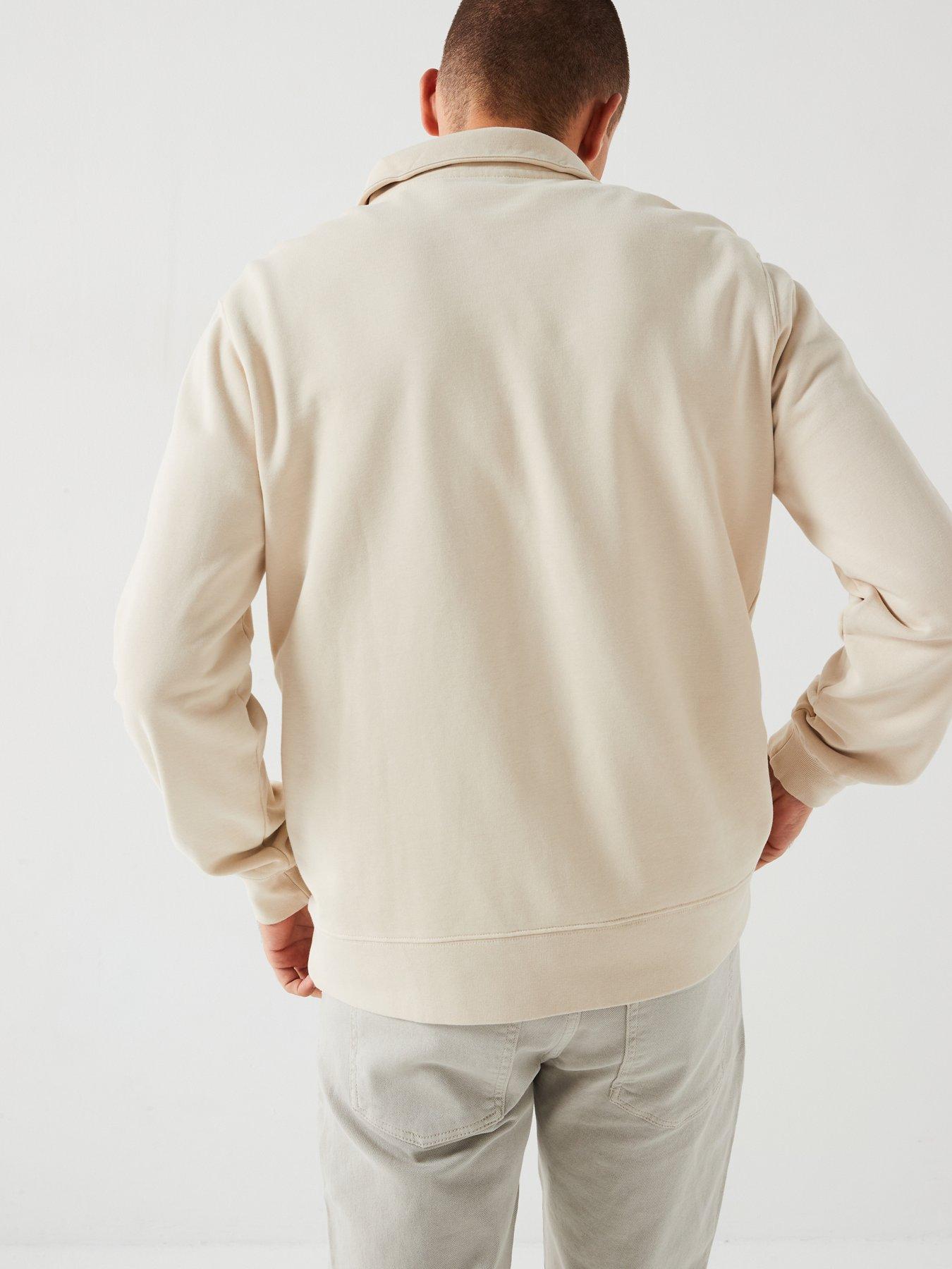 Levi's Original Housemark 1/4 Zip Sweat Top - Beige | Very