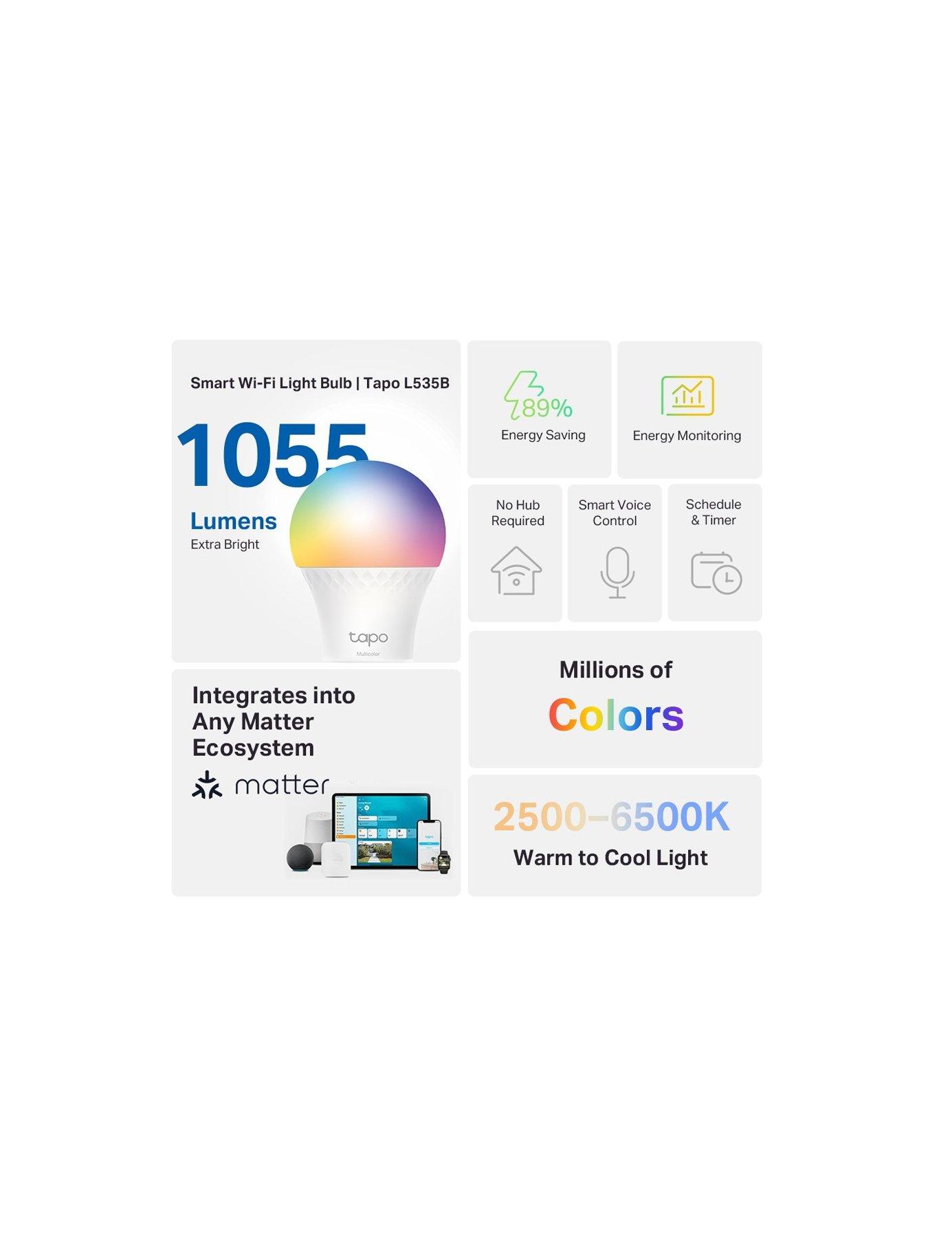 TP Link TP-Link Tapo L535B (Matter Compatible) Smart Bulb (Multi-Colour ...