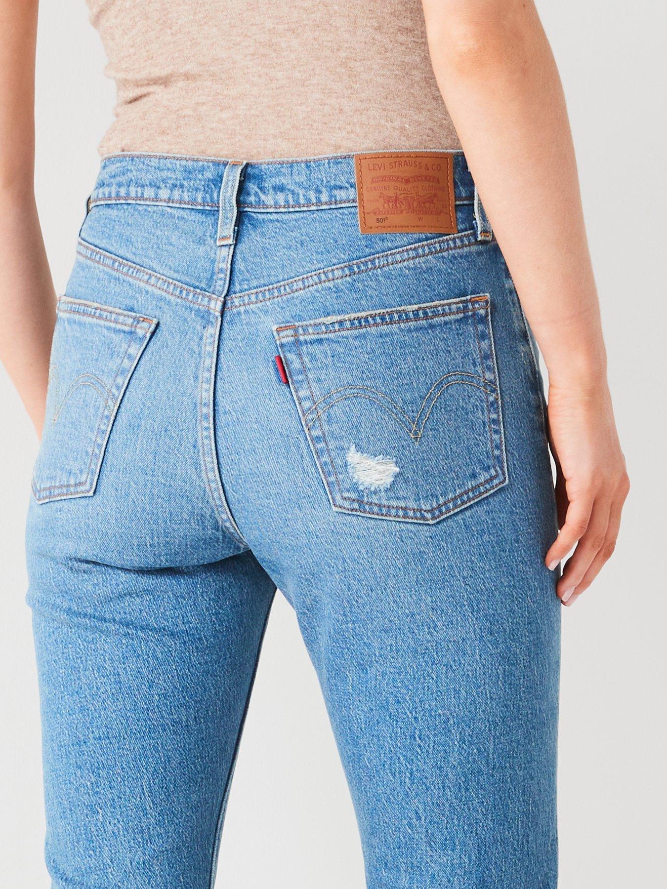 Levi's 501 high rise straight leg store