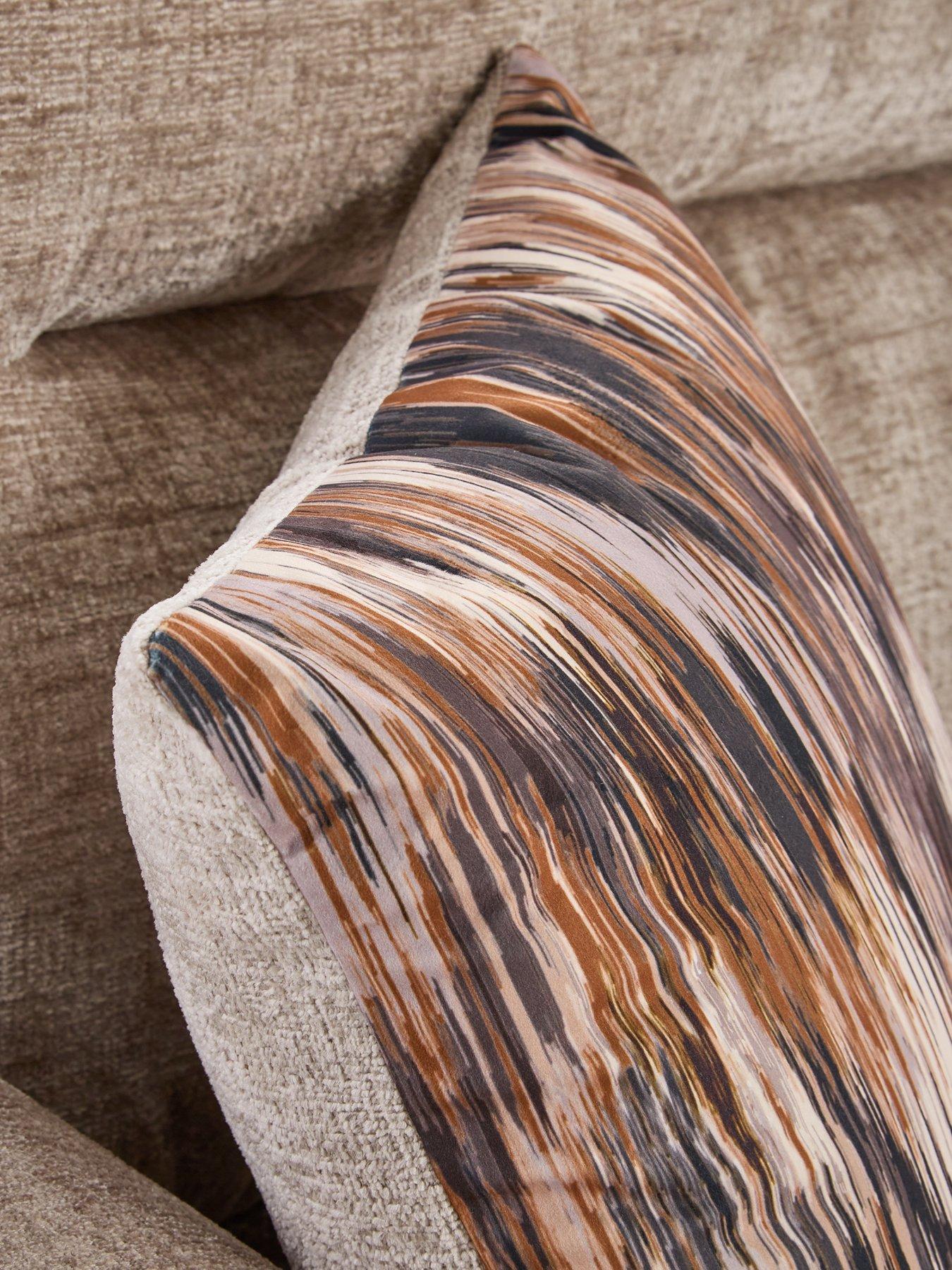 Very Home Melrose Right Hand Fabric Double Arm Corner Group Sofa - Made ...