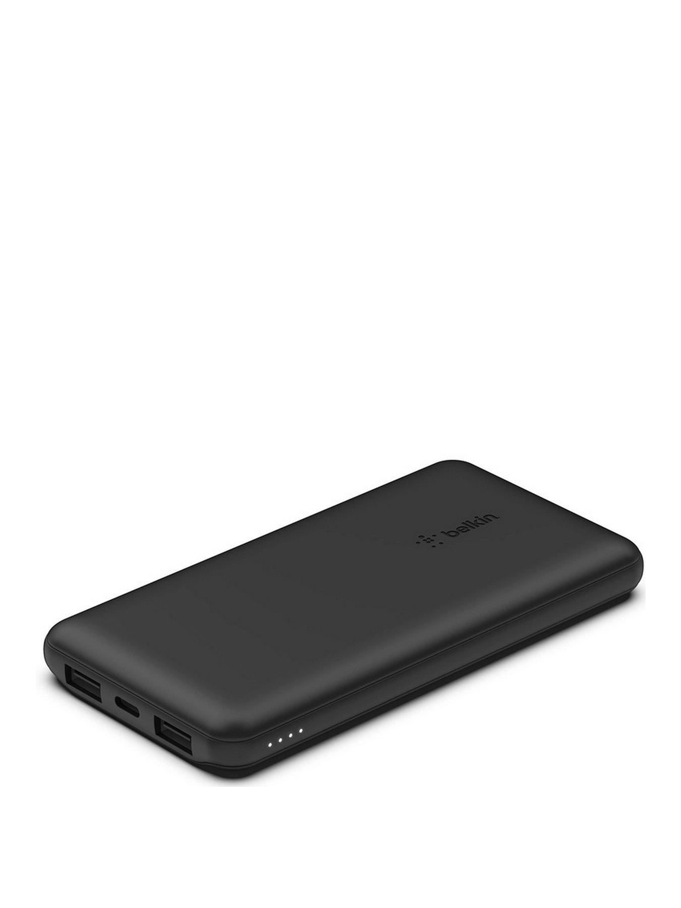 Belkin 10,000mAh Powerbank Twin Pack - 3 Port, 15W Output, Fast ...