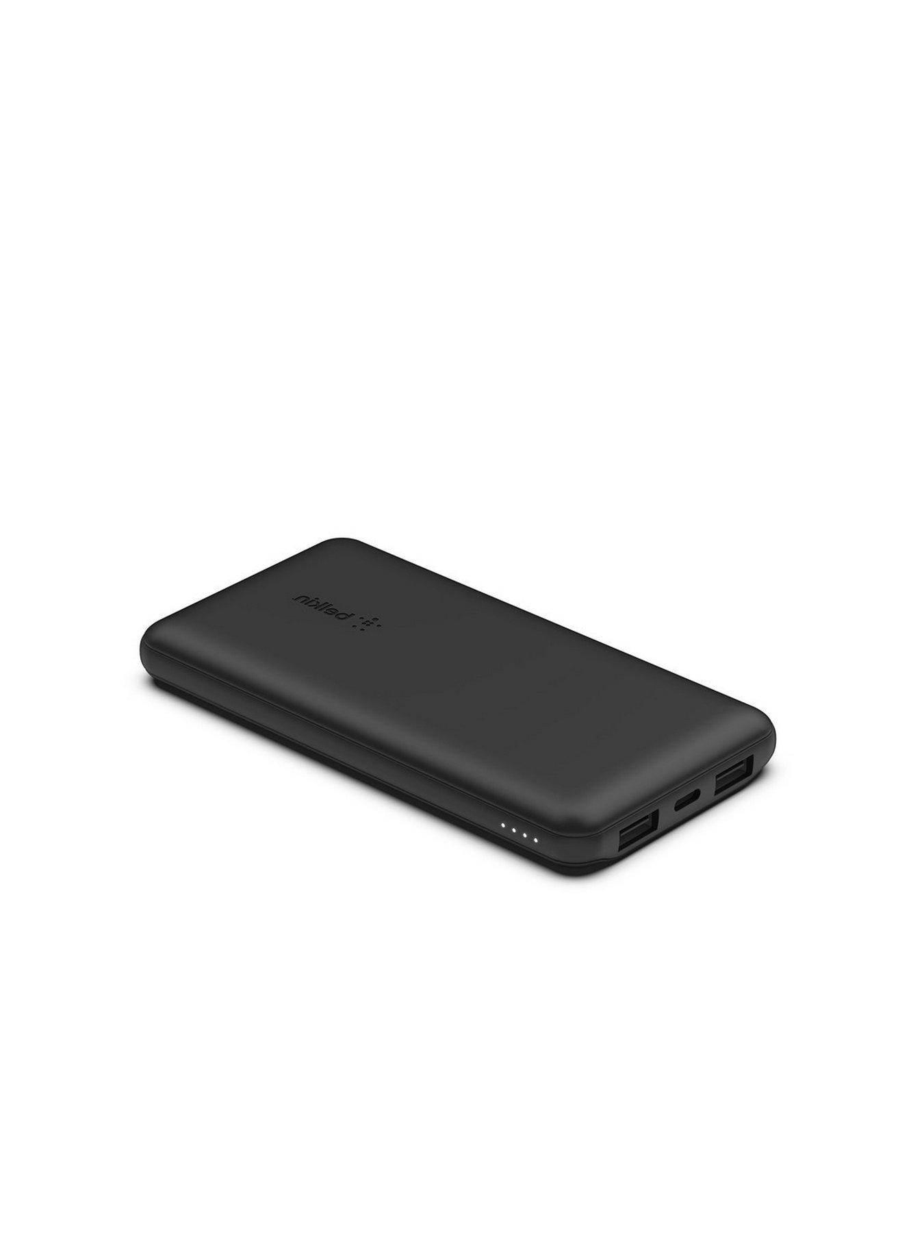 Belkin 10,000mAh Powerbank Twin Pack - 3 Port, 15W Output, Fast ...