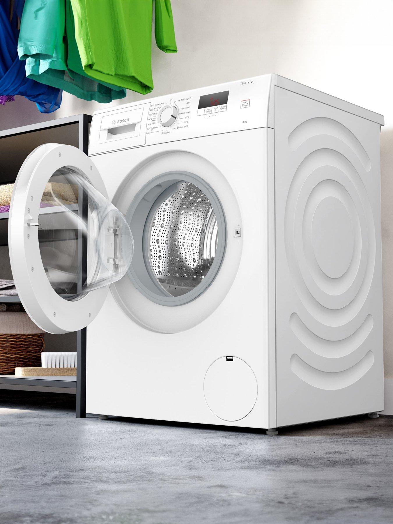 Bosch Series 2 WGE03408GB 8kg Load, 1400 rpm Spin Freestanding Washing ...