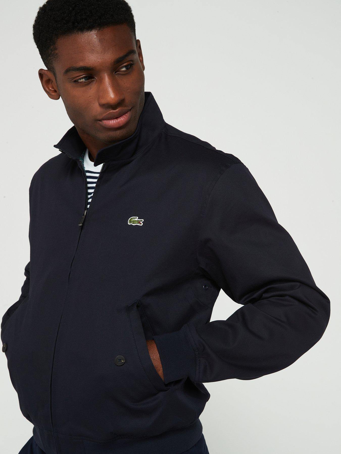 Lacoste Showerproof Cotton Twill Harrington Jacket - Navy | Very