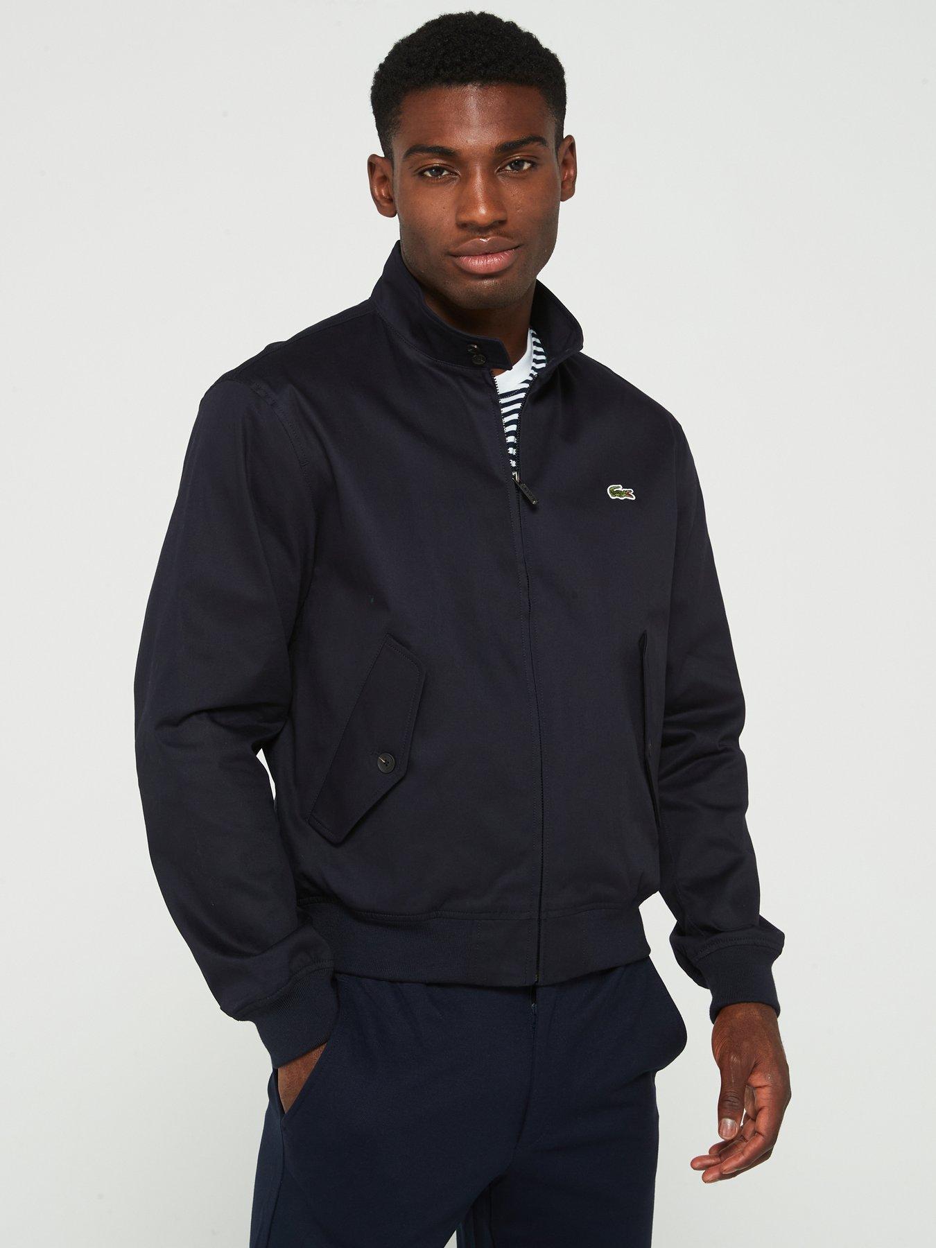 Lacoste Showerproof Cotton Twill Harrington Jacket - Navy | Very