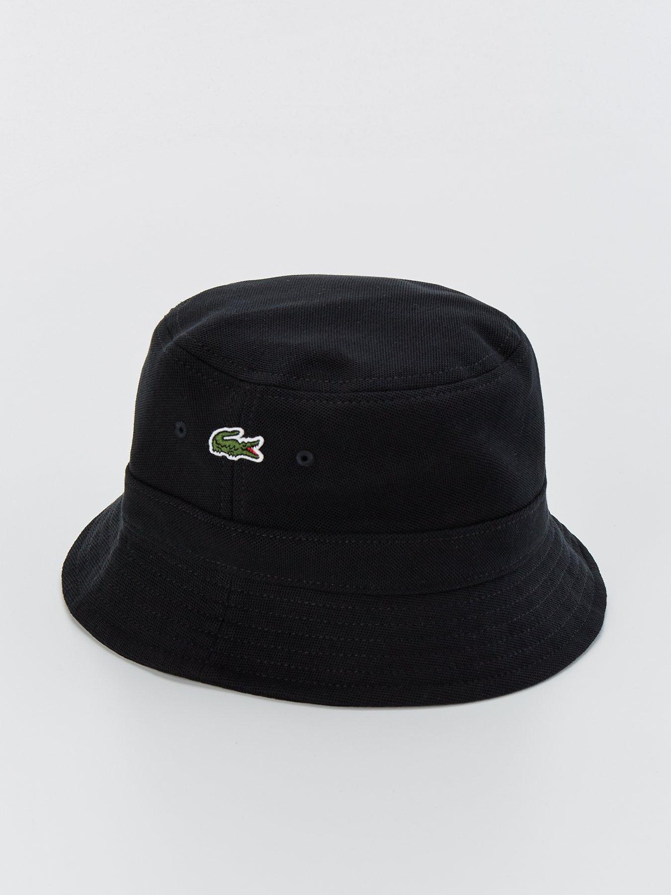 Lacoste Cotton Bucket Hat - Black | Very