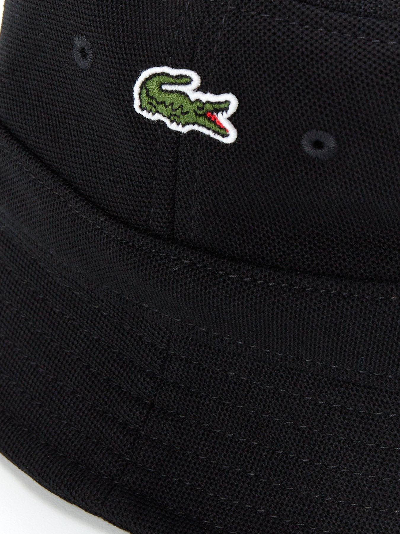 Lacoste Cotton Bucket Hat - Black | Very