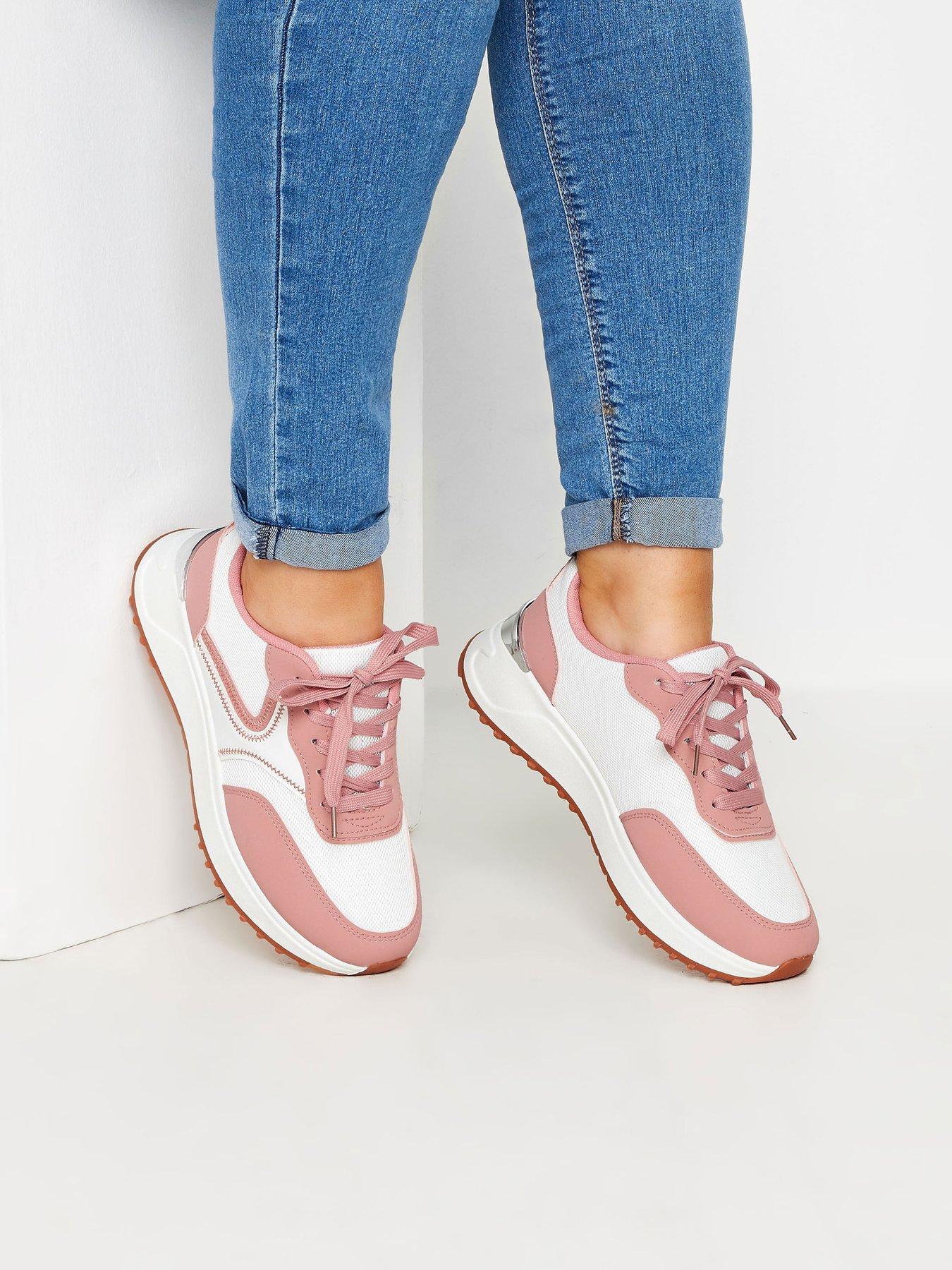 Yours Wide Fit Runner Trainer Pink | Very