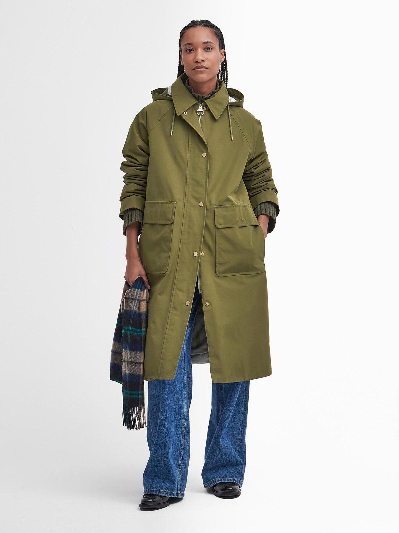 Barbour Francis Waterproof Parka Coat - Green | Very