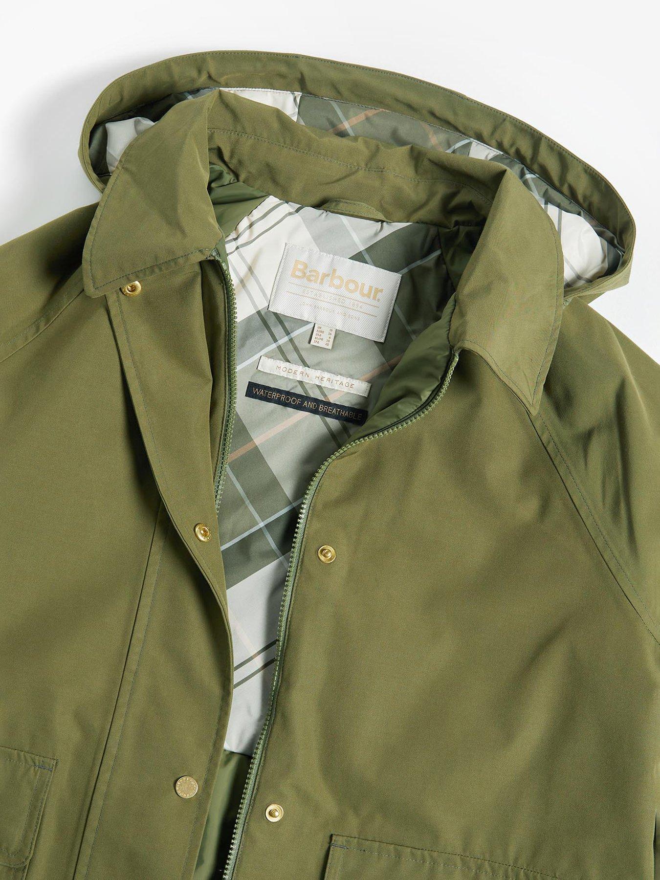 Barbour Francis Waterproof Parka Coat - Green | Very