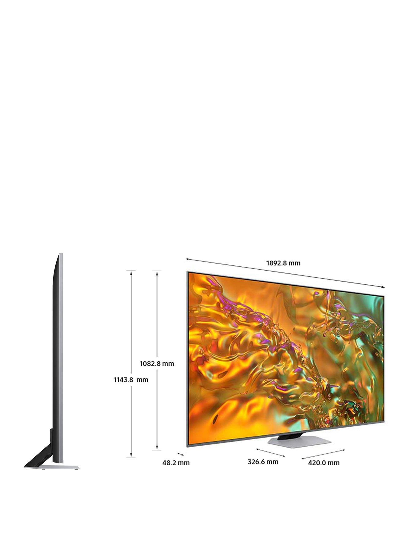 Samsung Q80D, 85 inch, QLED, 4K Smart TV with Dolby Atmos | Very