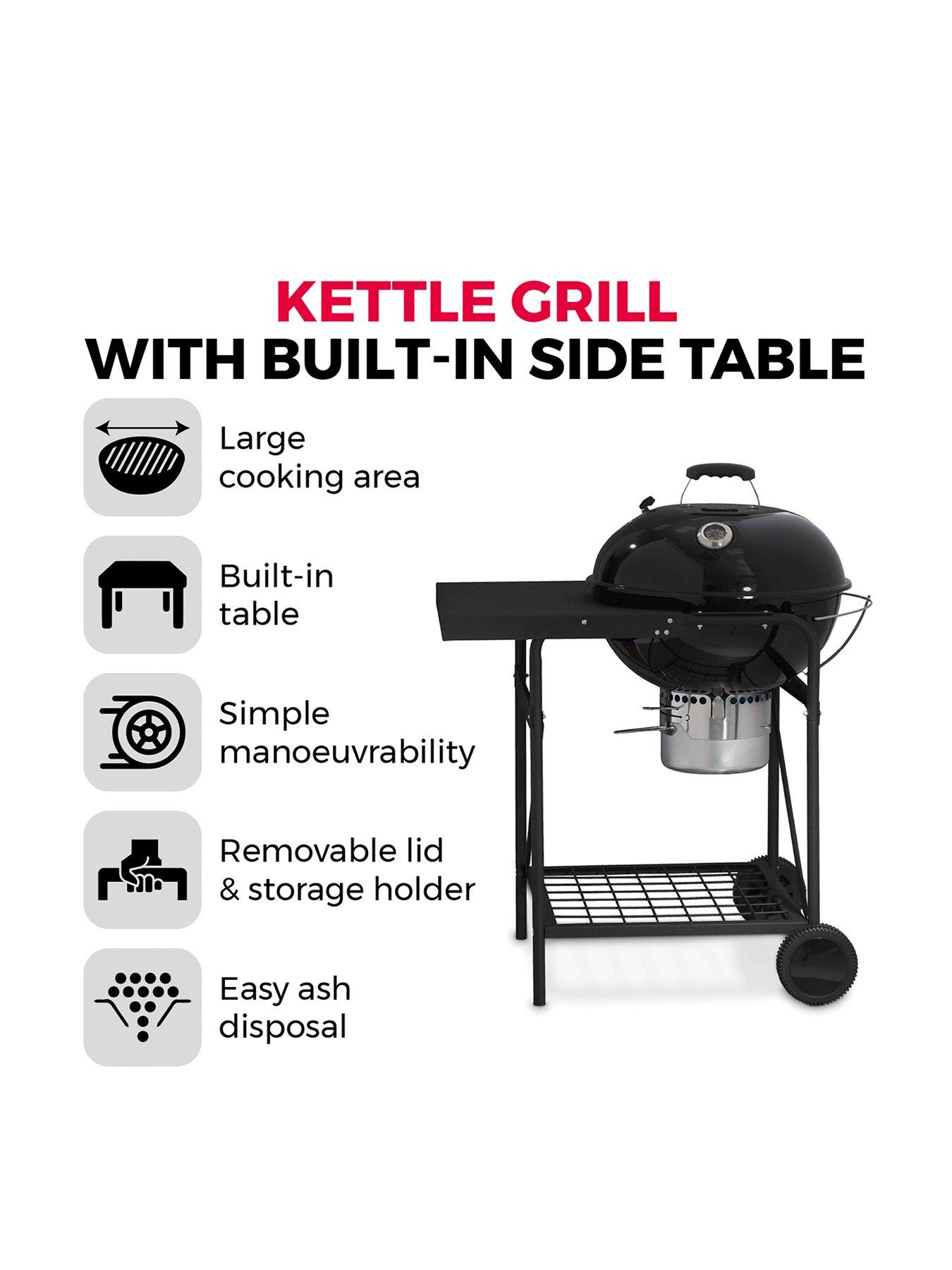 Tower Kettle Grill BBQ with Side Table | Very