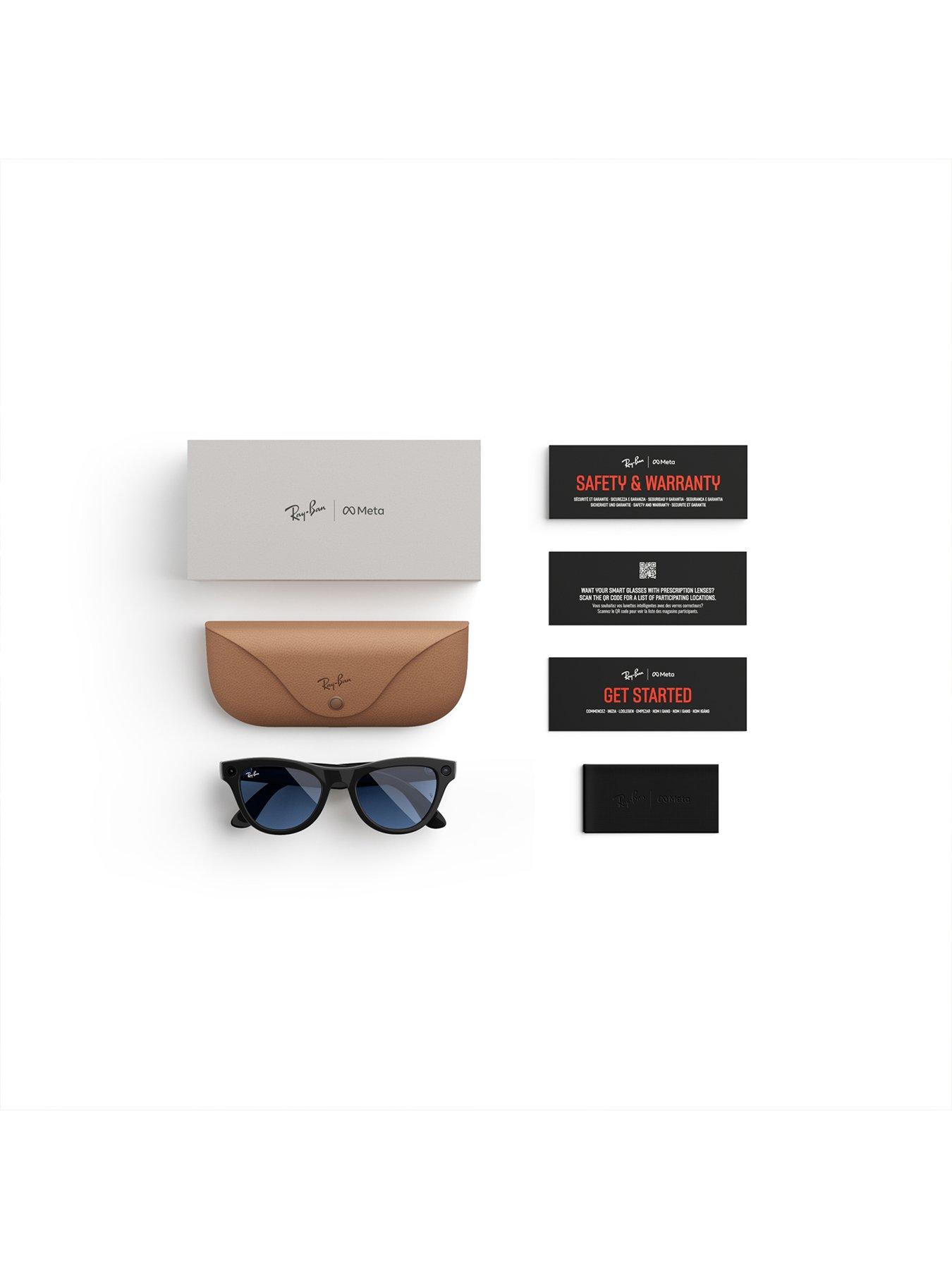 Ray-Ban Meta Skyler - Shiny Black, Transitions Cerulean Blue | Very