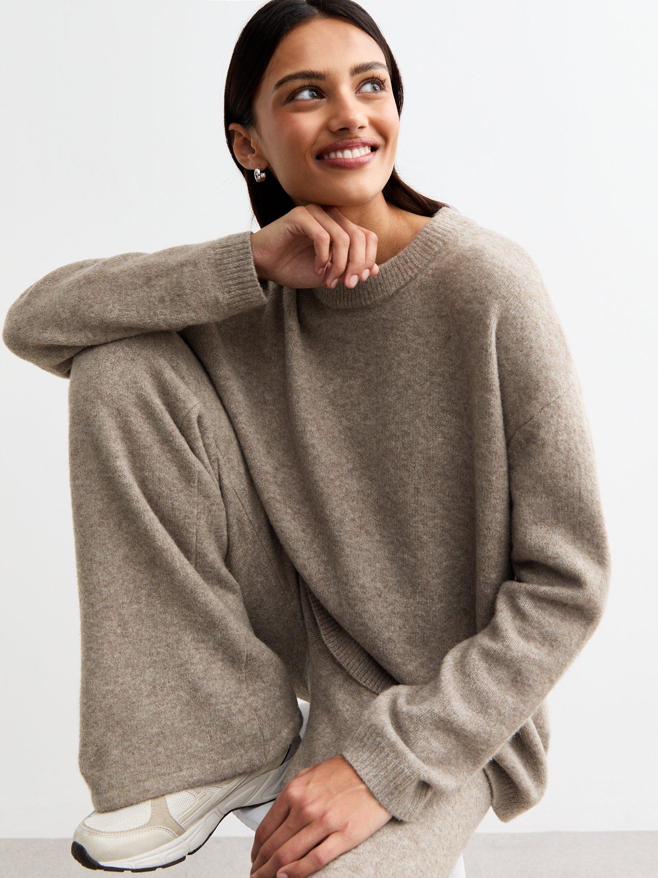 New Look Oversized Knitted Jumper - Mink | Very