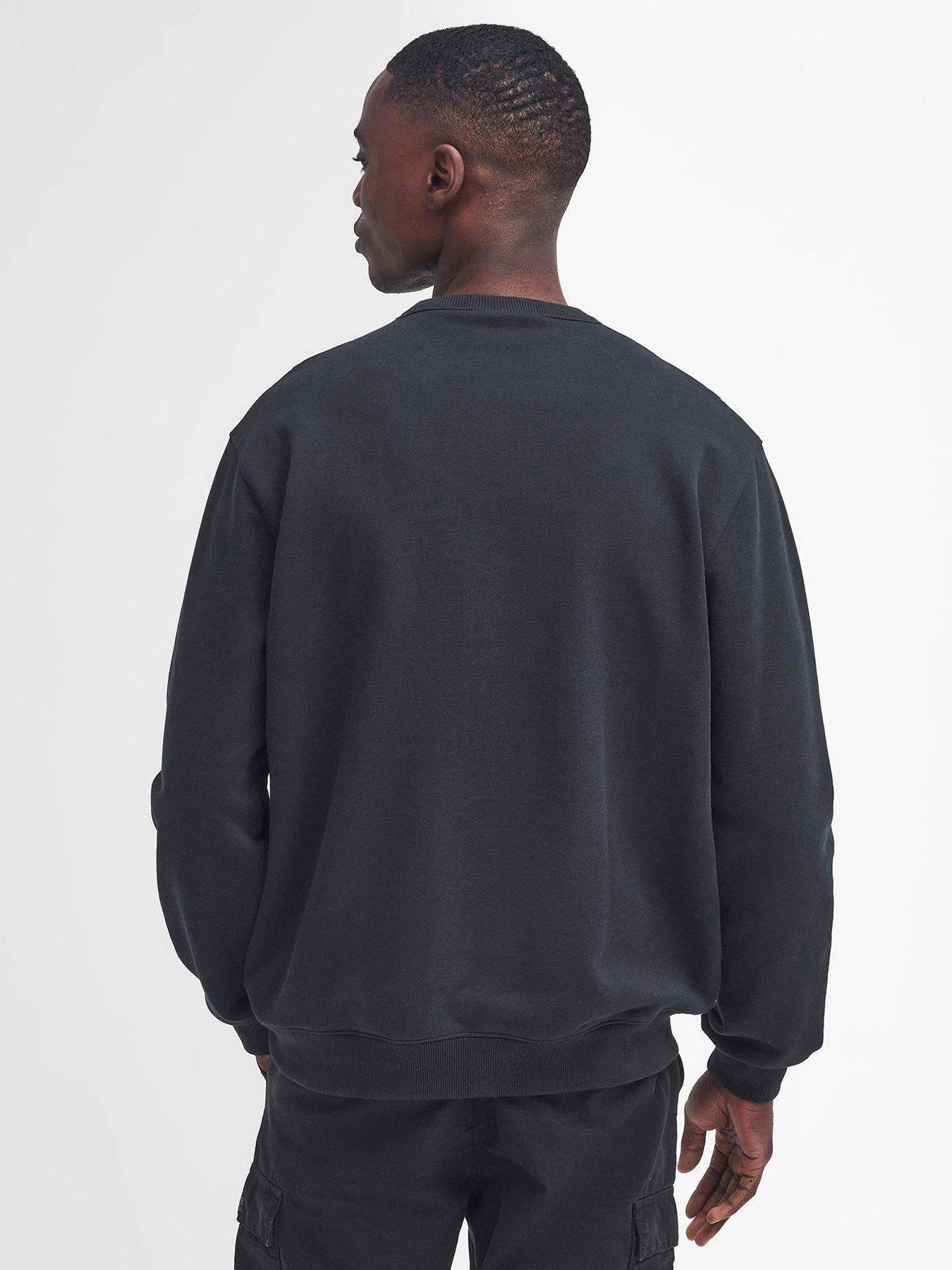 Barbour International Otis Logo Crew Sweat Top Black Very
