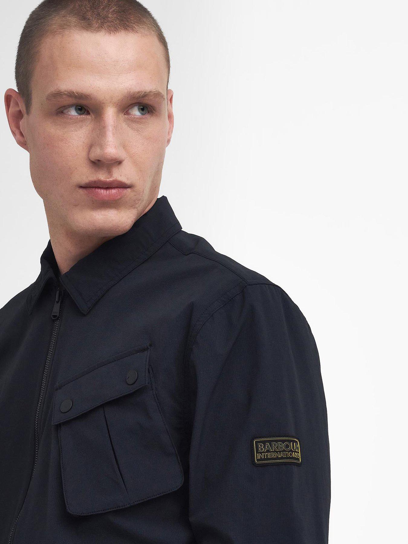 Barbour International Flex Zip Pocket Overshirt - Navy | Very
