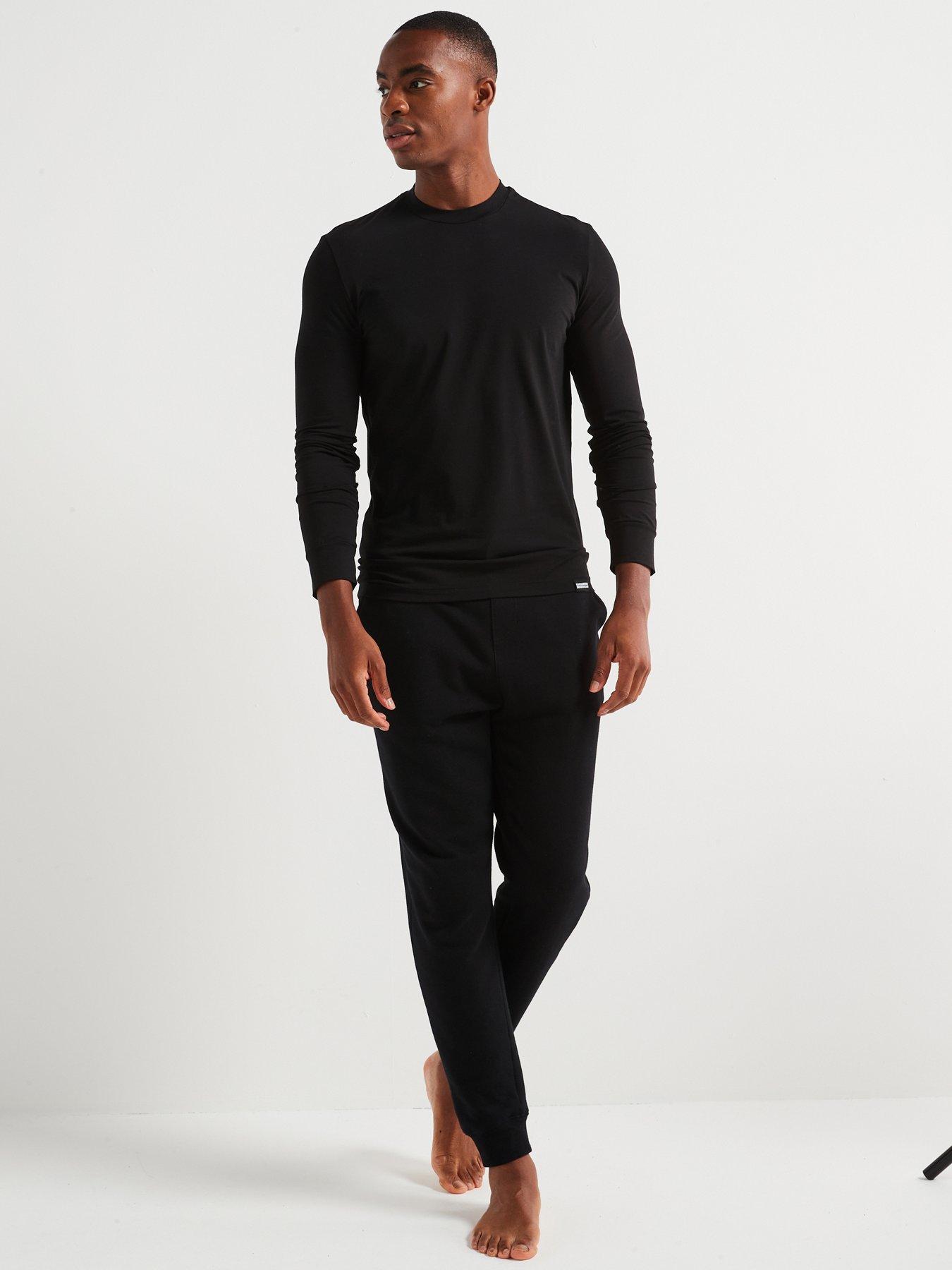 Dsquared2 Loungewear Back Neck Logo Long Sleeve T-shirt - Black | Very