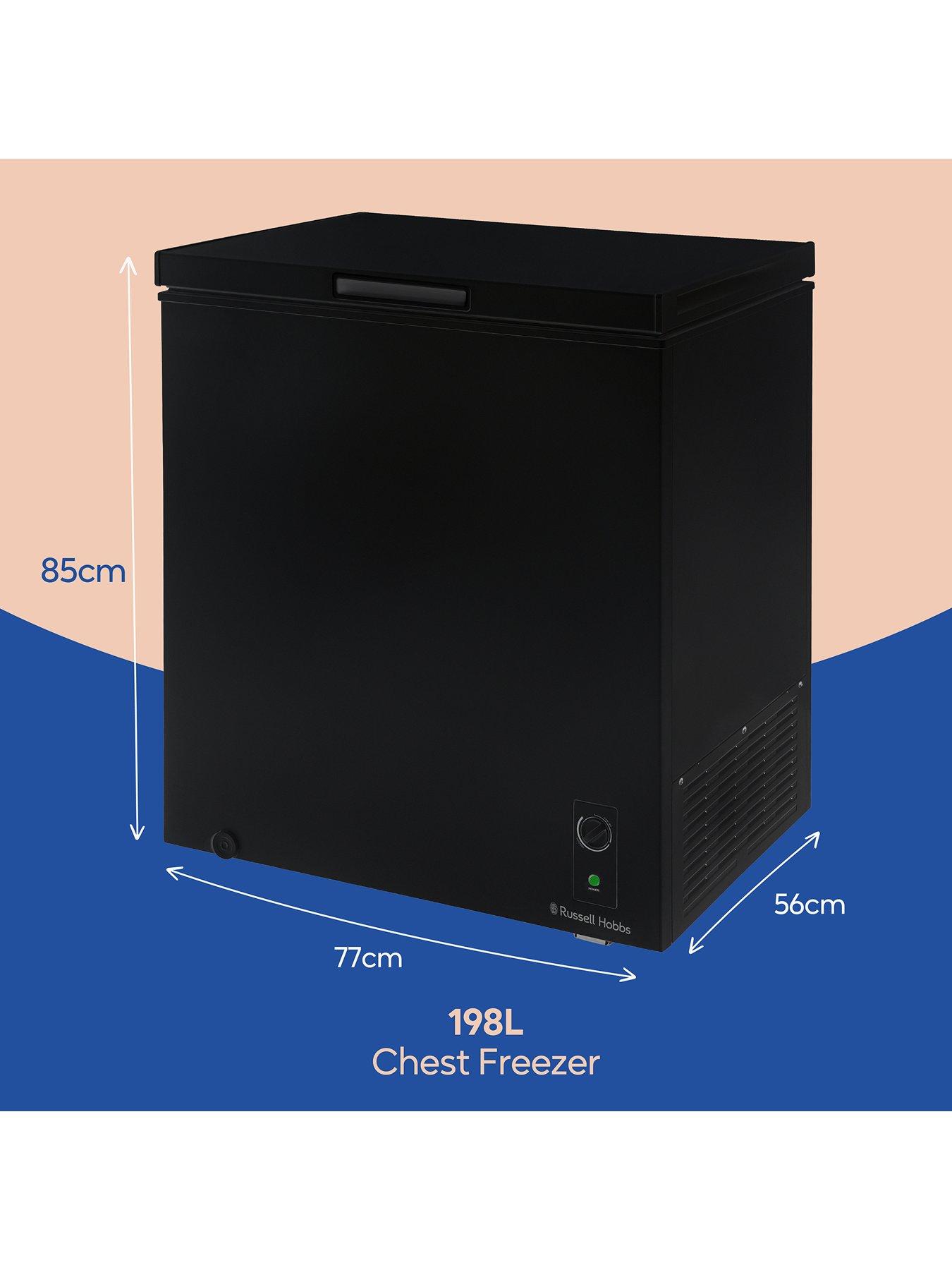 Russell Hobbs RH198CF0E1B 198-Litre Chest Freezer - Black | very.co.uk