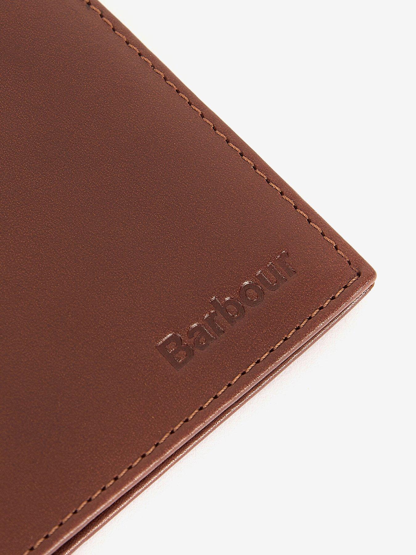 Barbour Colwell Leather Billfold Wallet - Brown | Very