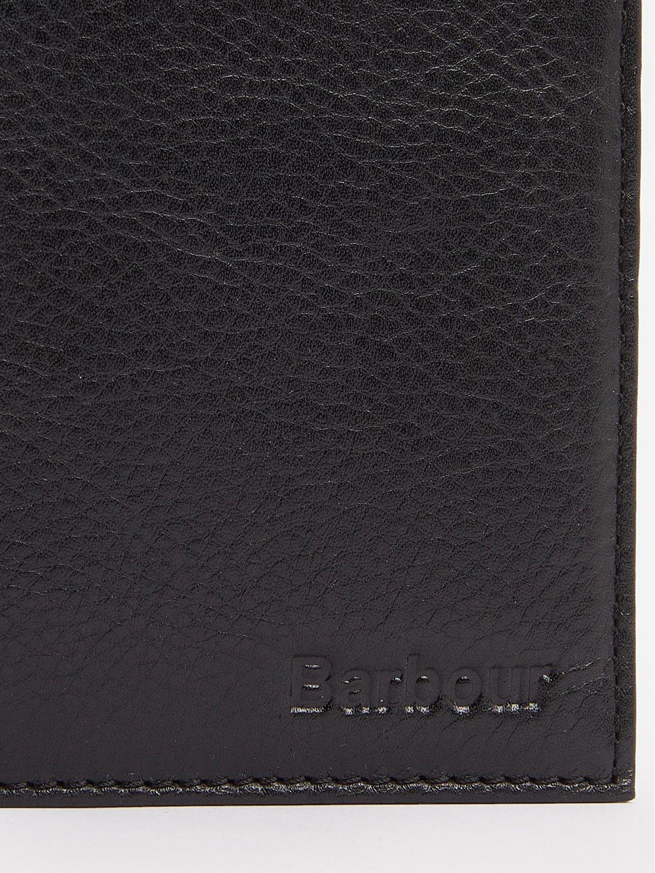 Barbour Colwell Leather Billfold Wallet - Black | Very