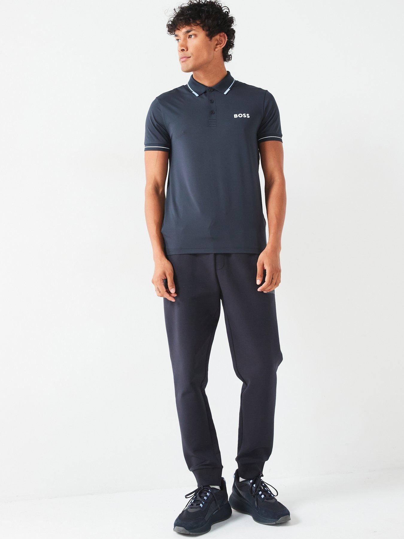 BOSS Paul Pro Slim Fit Polo Shirt - Dark Blue | Very