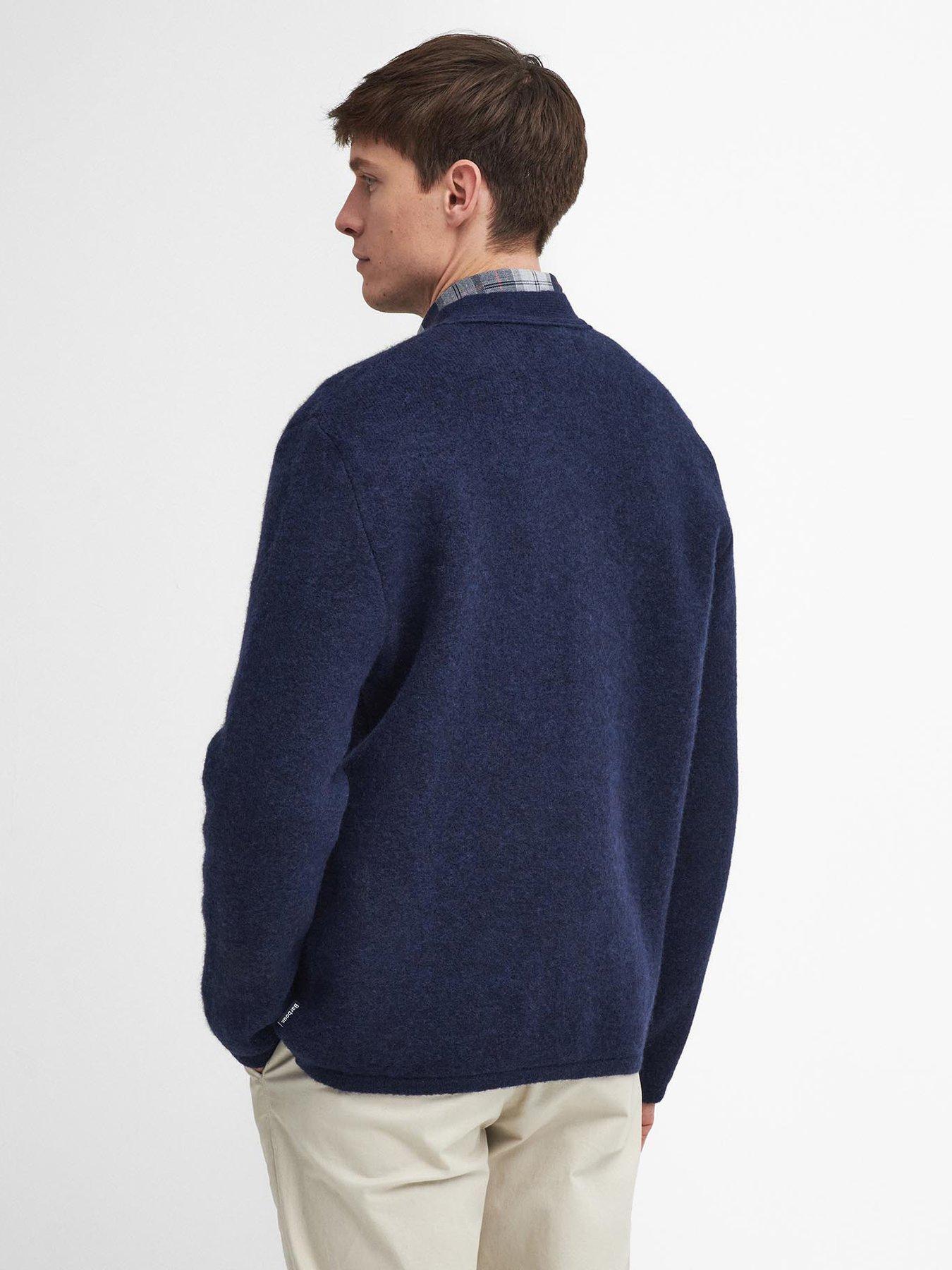 Barbour Langside Knitted Cardigan - Navy | Very