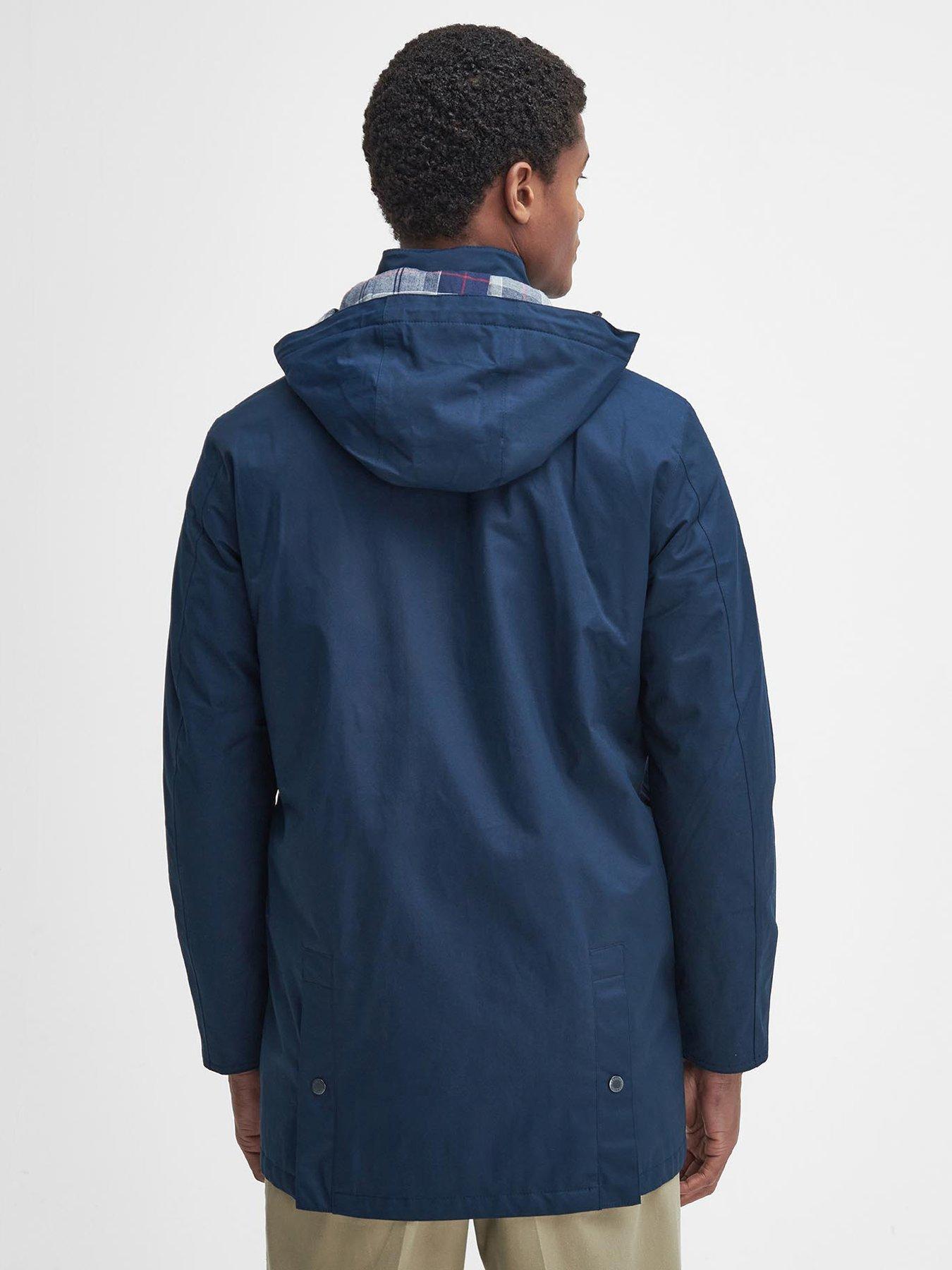 Barbour Chelsea Waterproof Mac Jacket - Navy | Very
