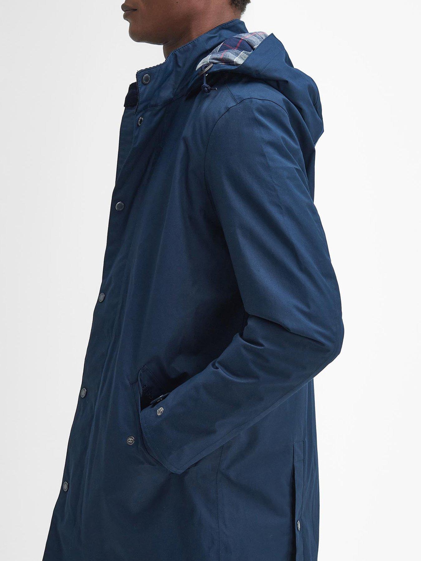 Barbour Chelsea Waterproof Mac Jacket - Navy | Very