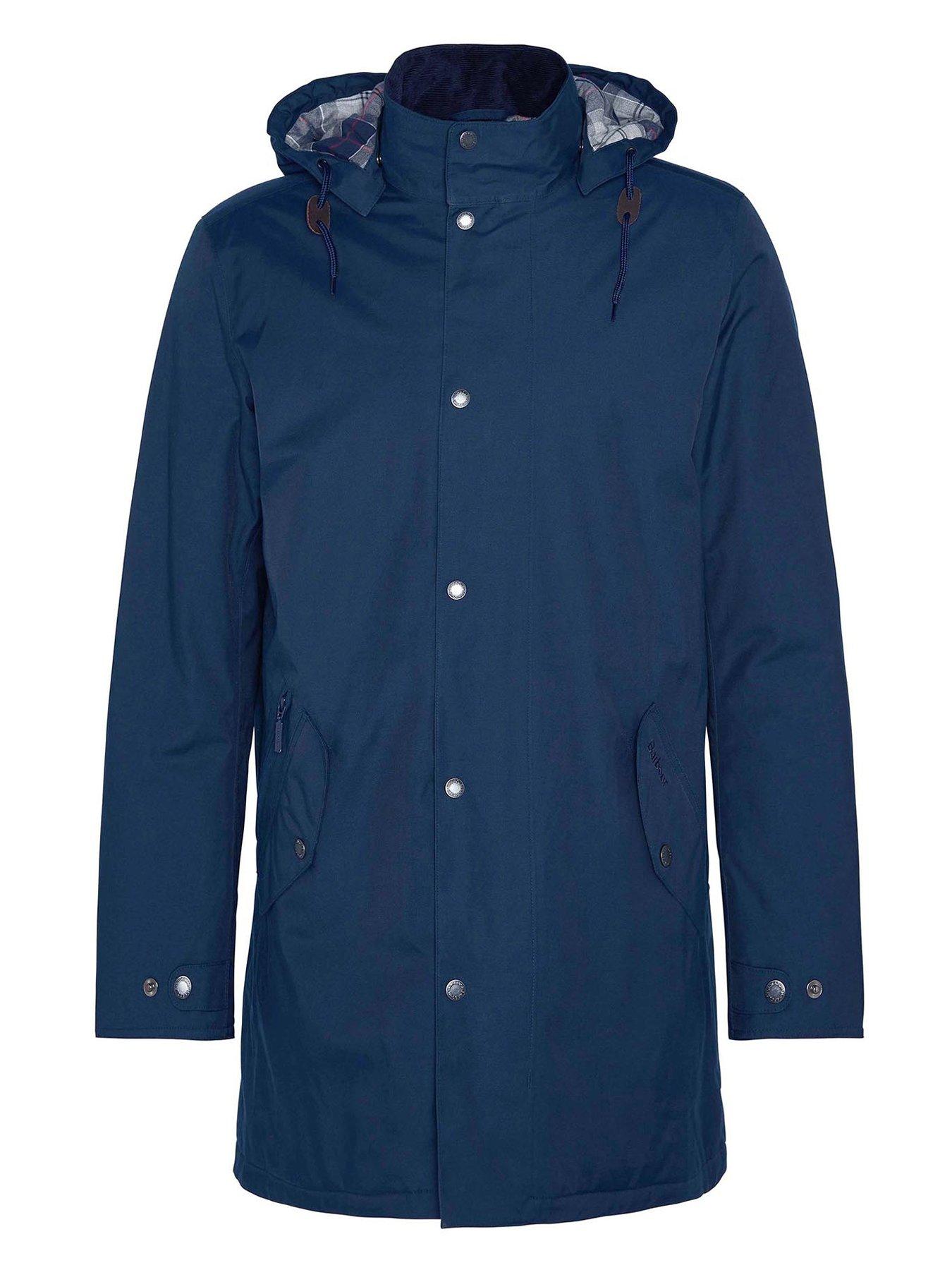 Barbour Chelsea Waterproof Mac Jacket - Navy | Very
