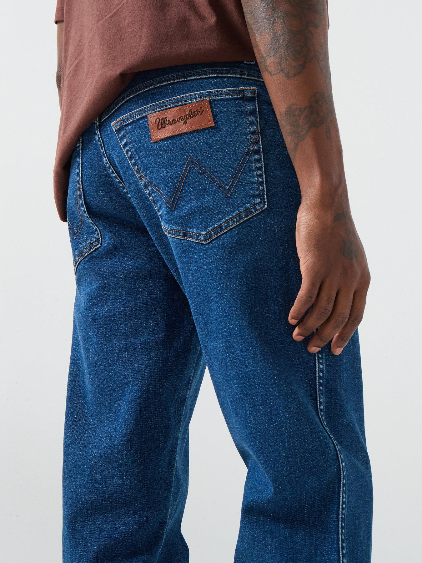 Wrangler Texas Straight Fit Jeans - Dark Blue | Very