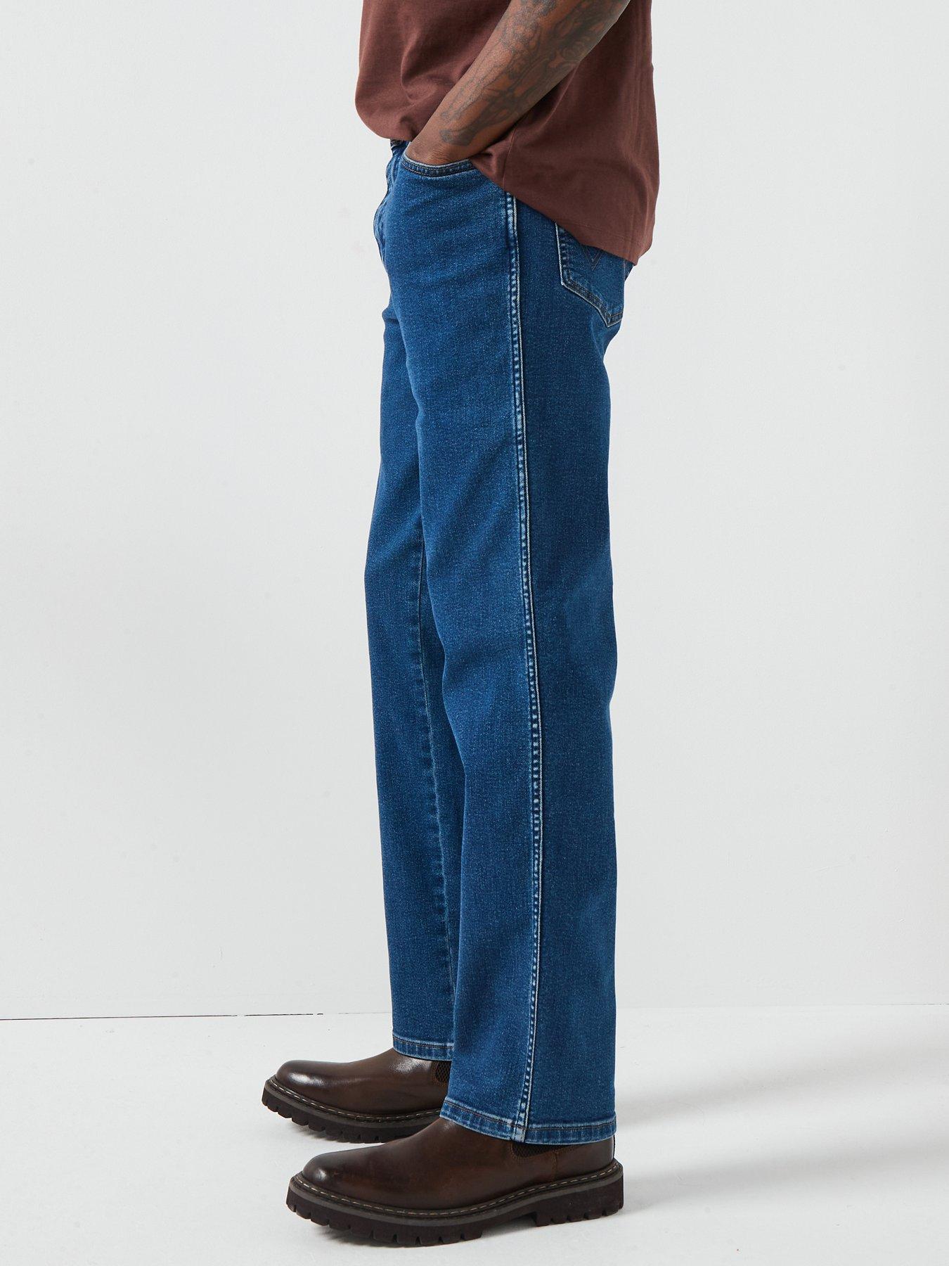 Wrangler Texas Straight Fit Jeans - Dark Blue | Very
