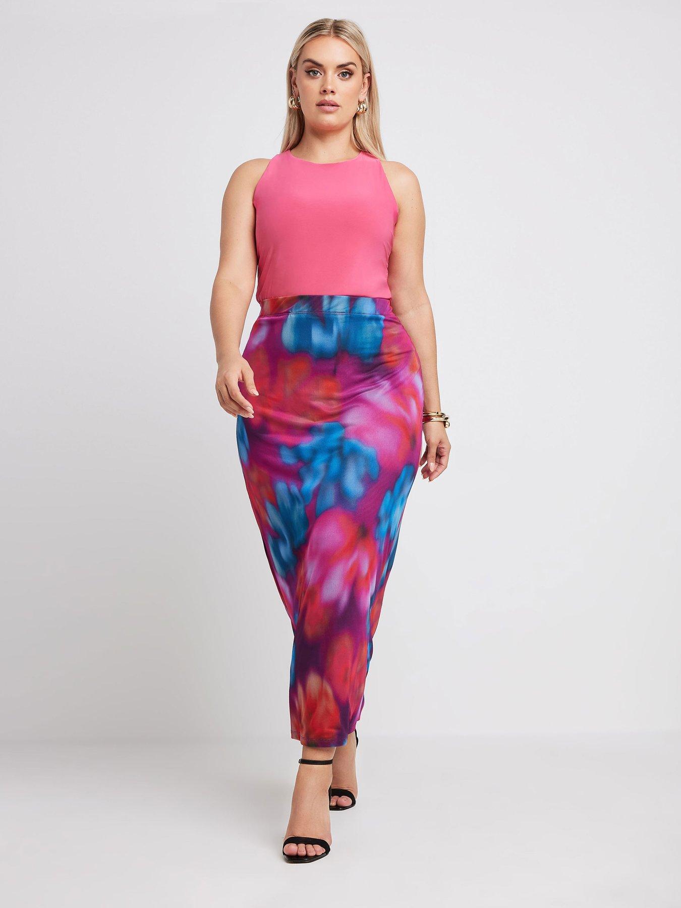 Yours Mesh Skirt - Pink | Very