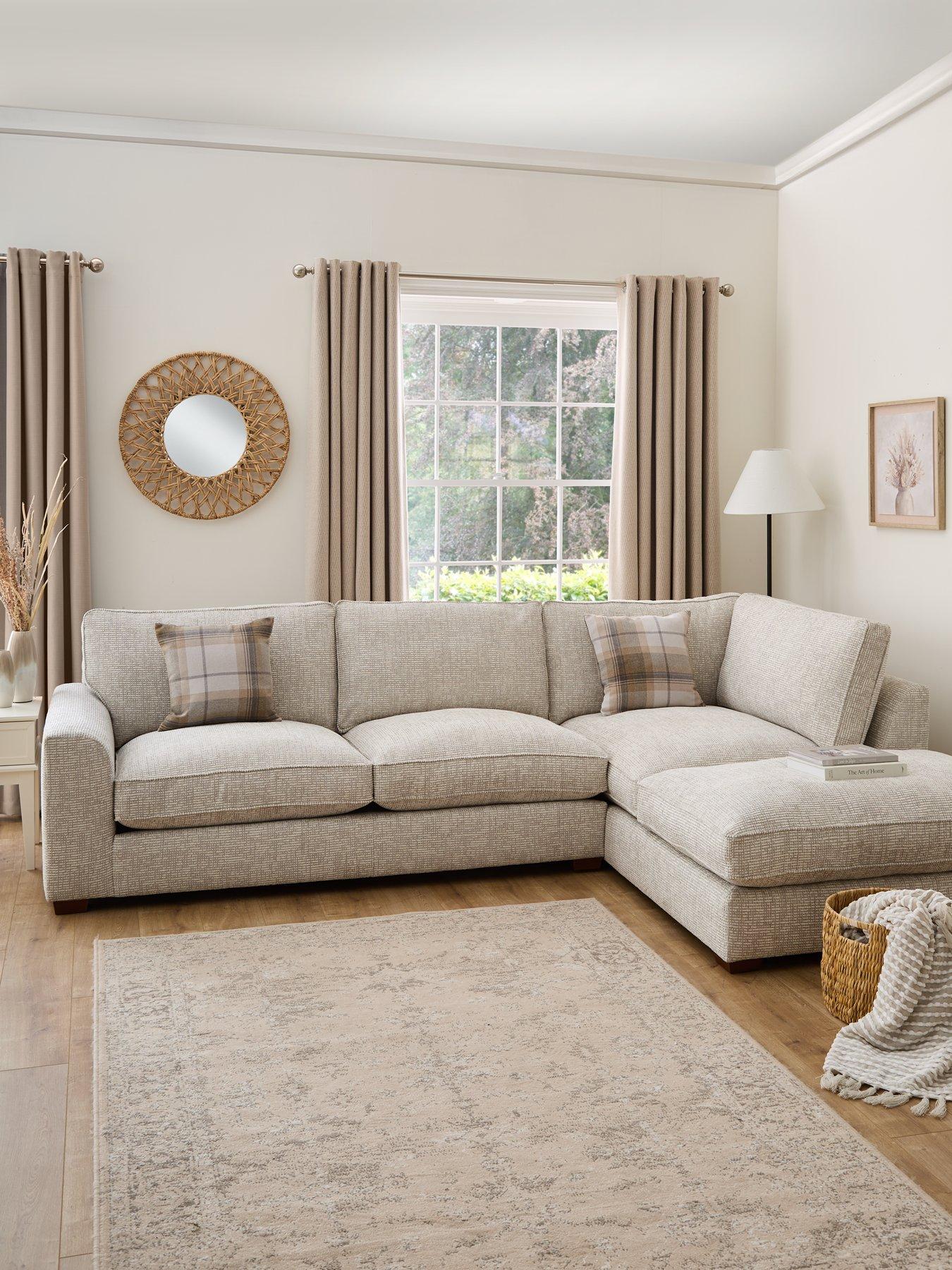Arlo Fabric Right Hand Corner Chaise Sofa