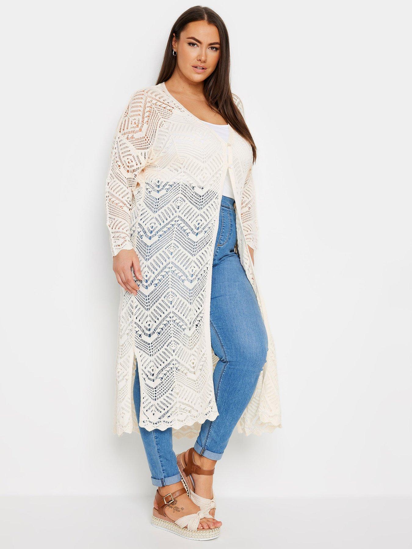 Yours Maxi Crochet Cardigan | Very