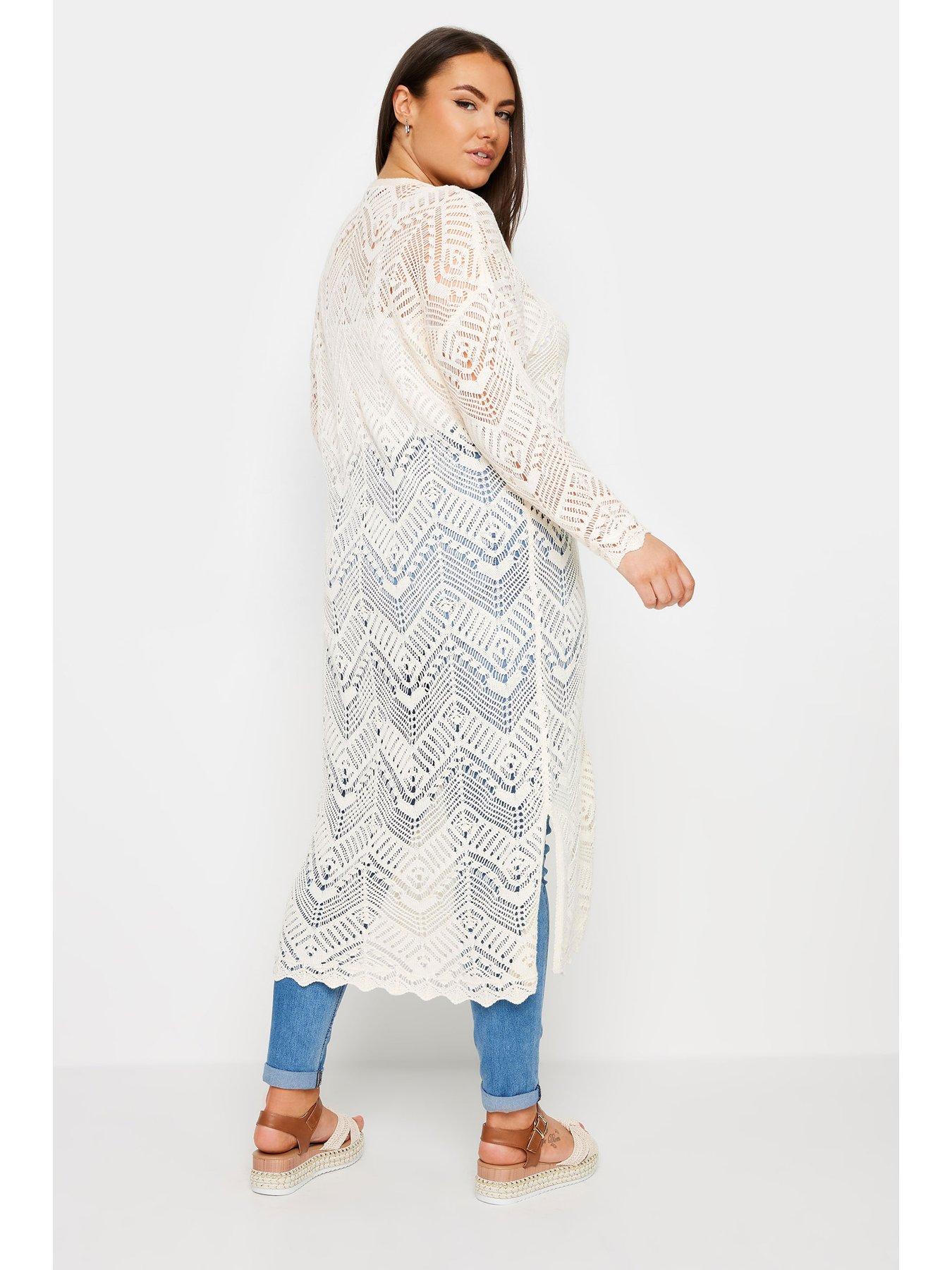 Yours Maxi Crochet Cardigan | Very
