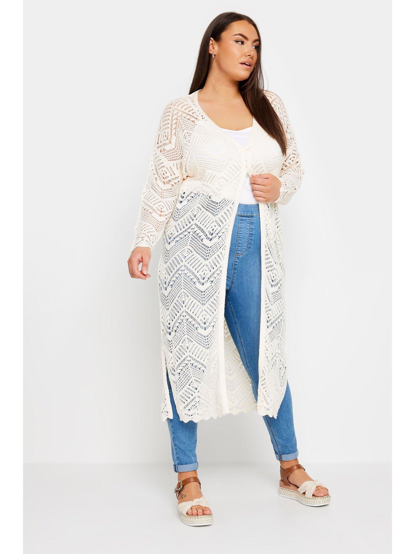 Yours Maxi Crochet Cardigan | Very